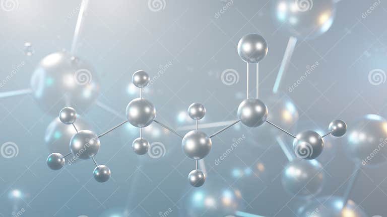 Butyric Acid Molecular Structure, 3d Model Molecule, Butanoic Acid ...