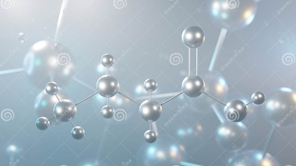 Butyric Acid Molecular Structure, 3d Model Molecule, Butanoic Acid ...