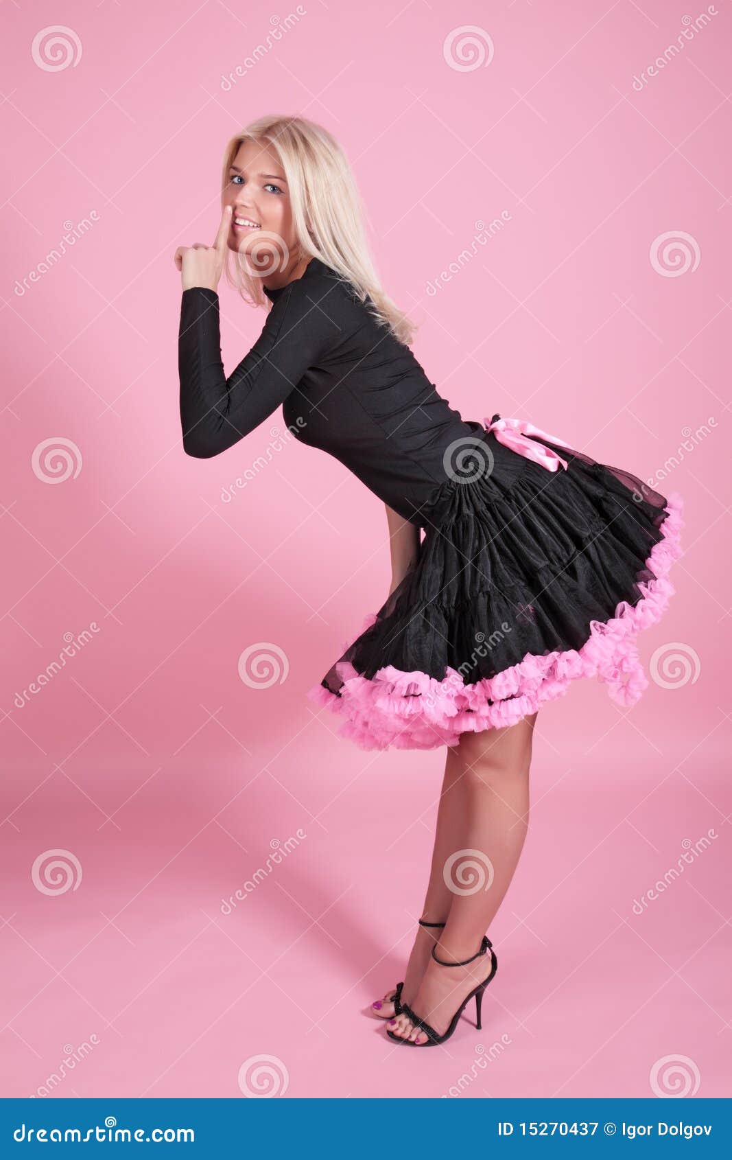 Buxom girl stock image. Image of dance, beautiful, dark - 15270437