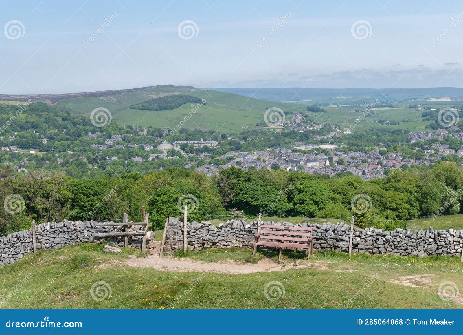 Buxton Town in the Peak District Stock Photo - Image of countryside ...