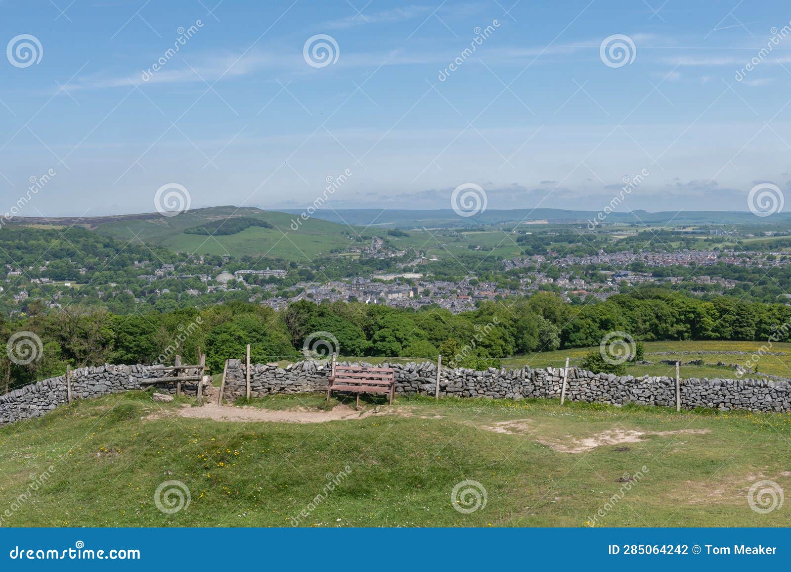 Buxton Town in the Peak District Stock Photo - Image of country ...