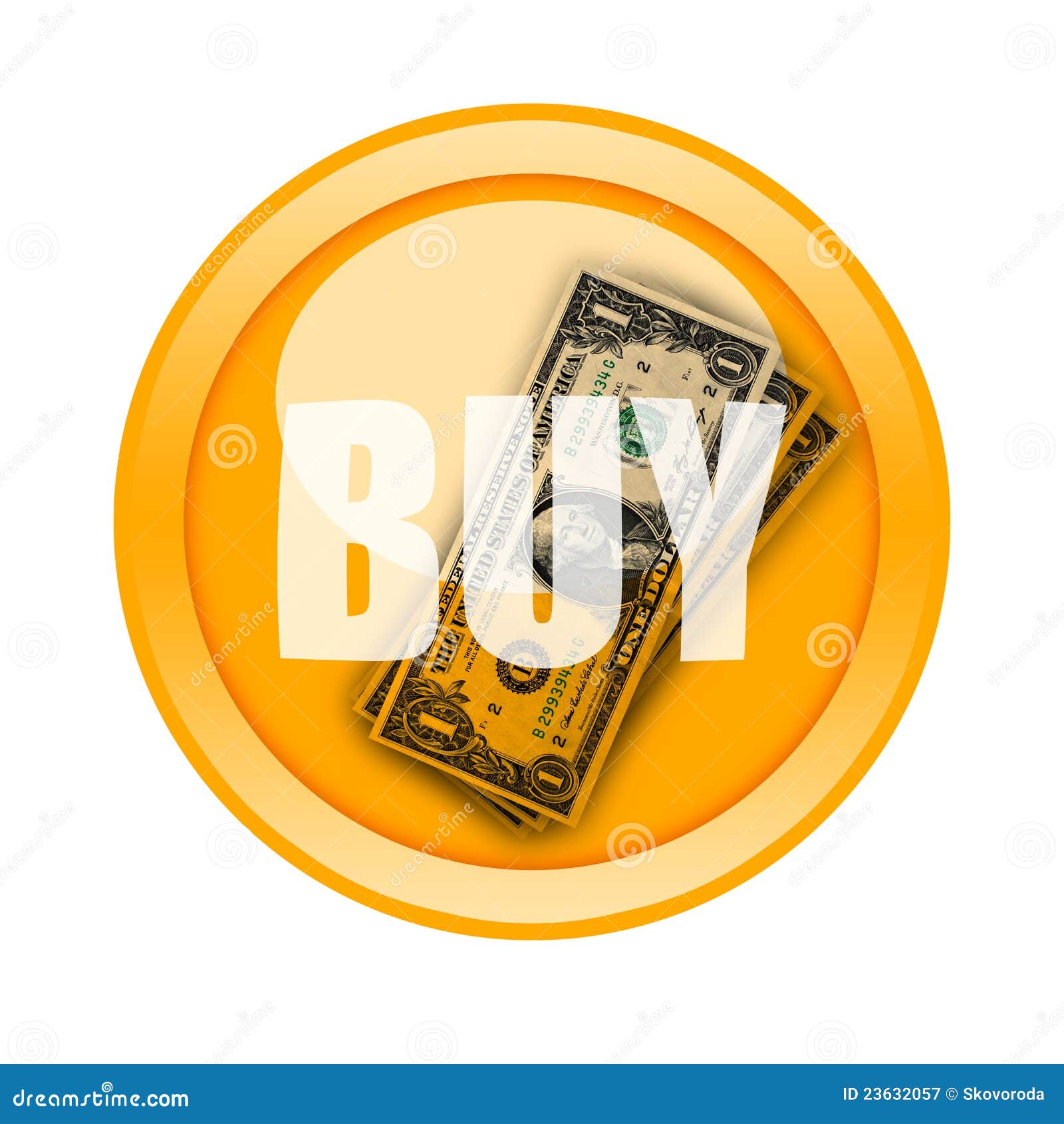 Buy Button stock illustration. Illustration of circle - 23632057
