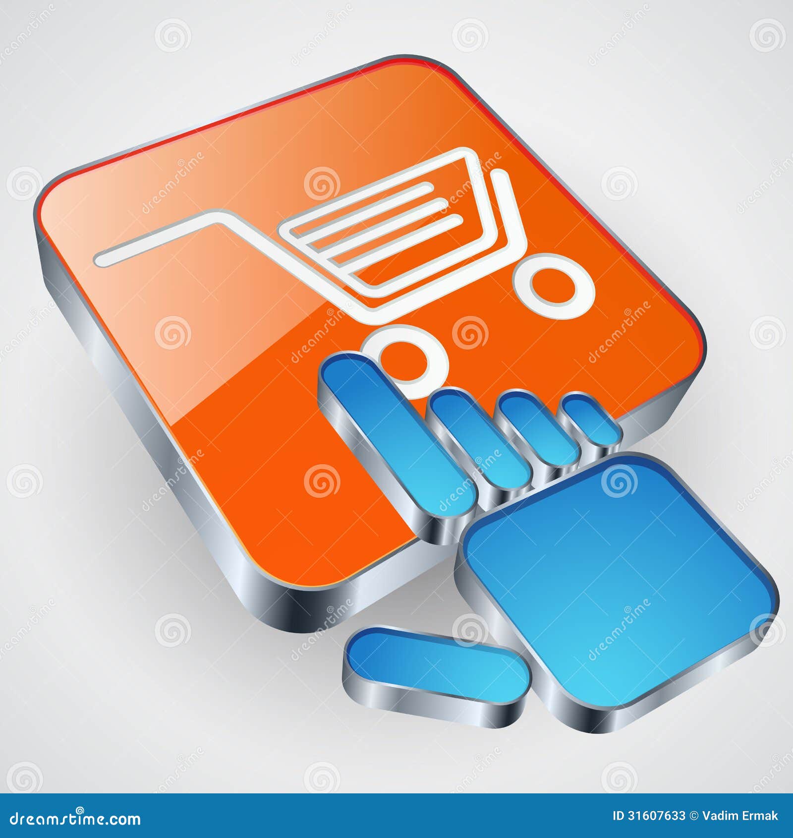 Buy button stock vector. Illustration of store, press - 31607633