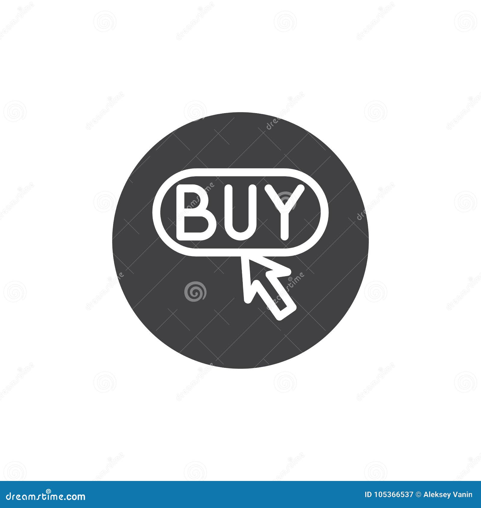 Buy Button and Cursor Arrow Icon Vector Stock Vector - Illustration of ...