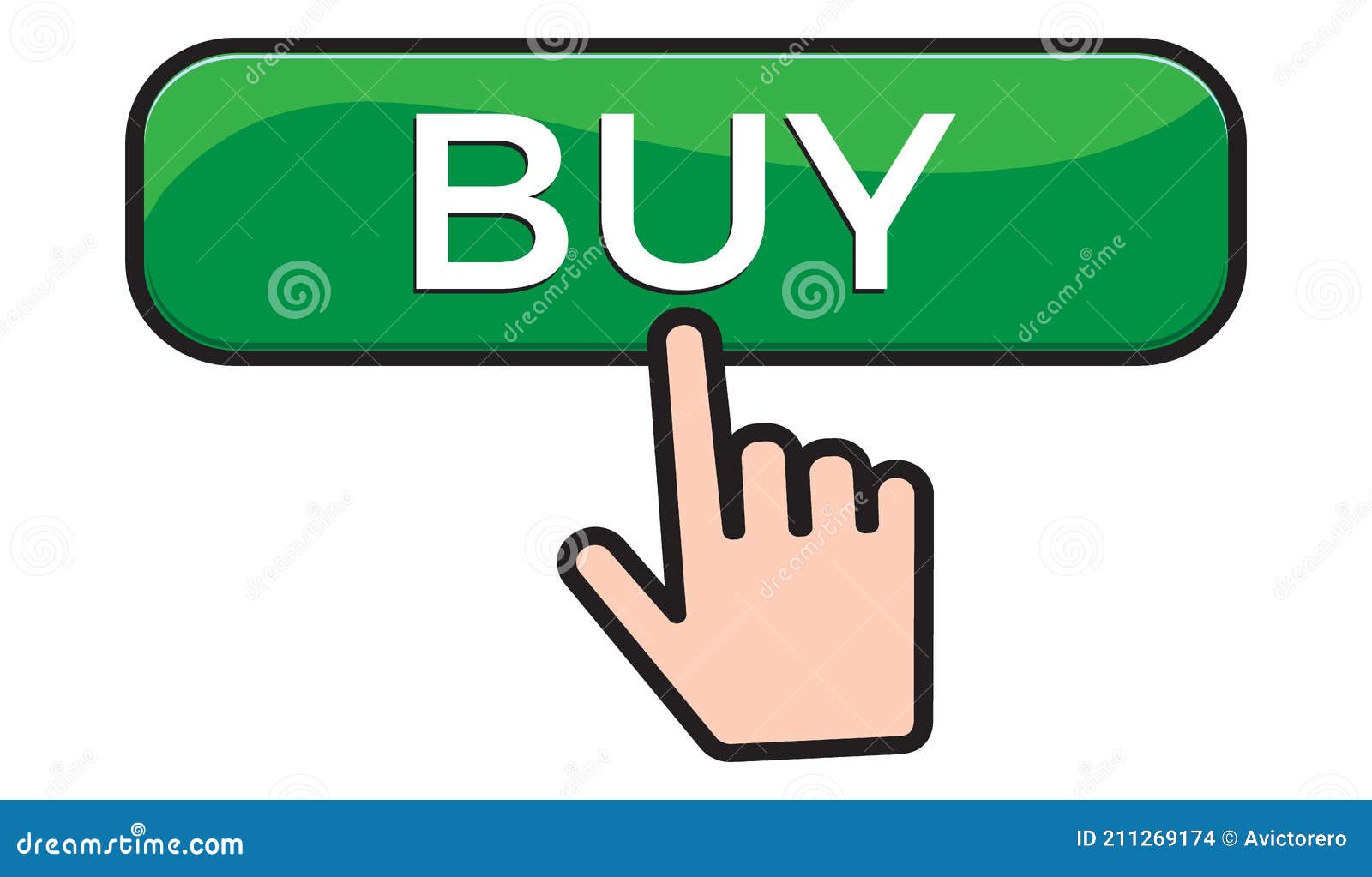 BUY Button and Finger Click Cursor Stock Vector - Illustration of ...