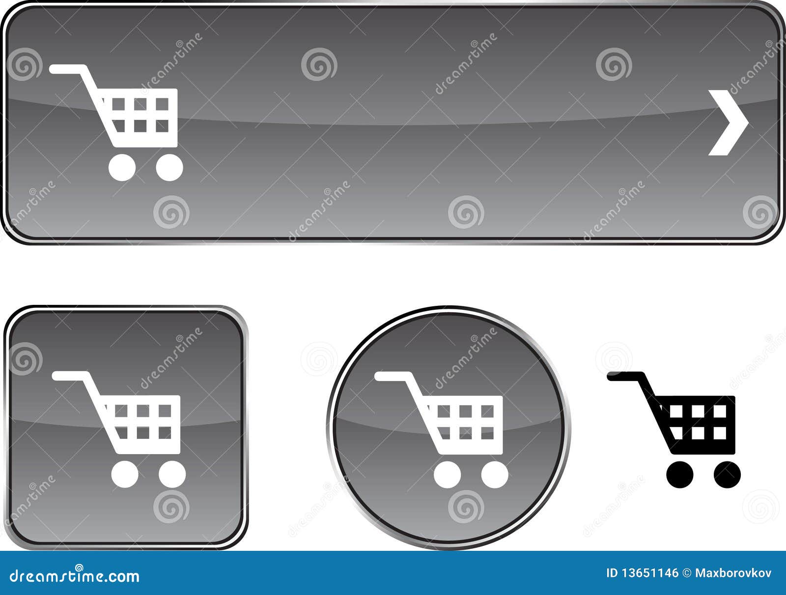 Buy button set. stock vector. Illustration of border - 13651146