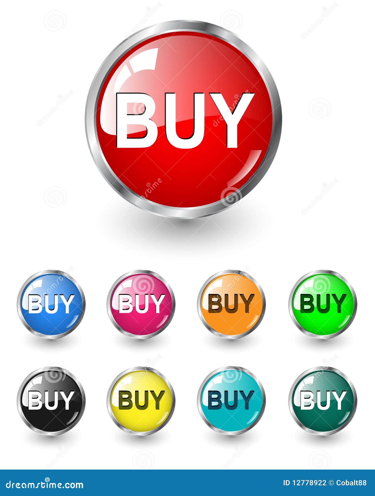 Buy Buttons, Icons Set, Vector Stock Vector - Illustration of goods ...