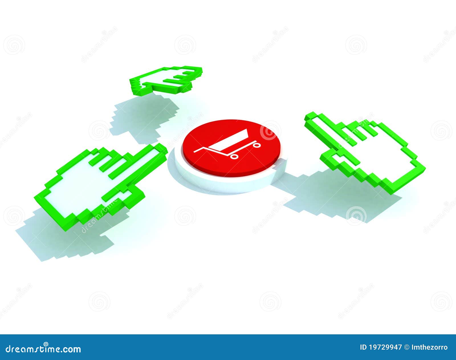 Buy click hand cursors stock illustration. Illustration of hand - 19729947