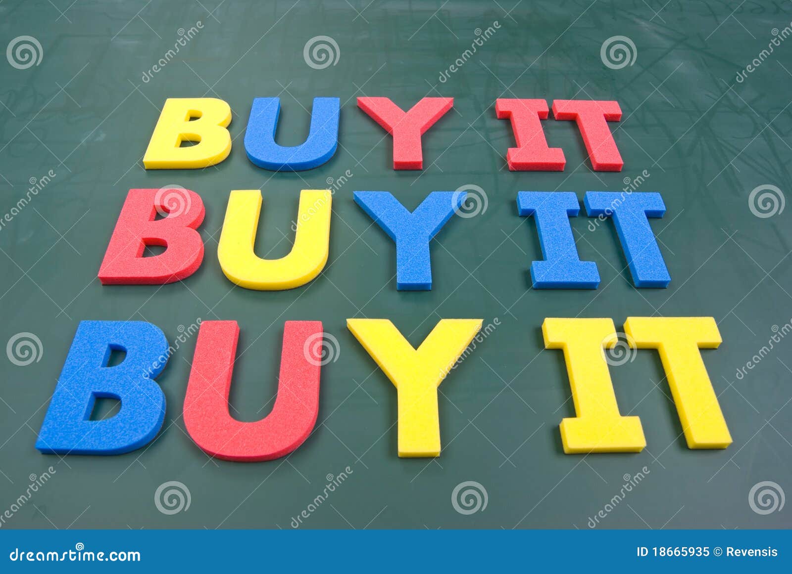 Buy it, Colorful Words on Blackboard Stock Image - Image of diagram ...