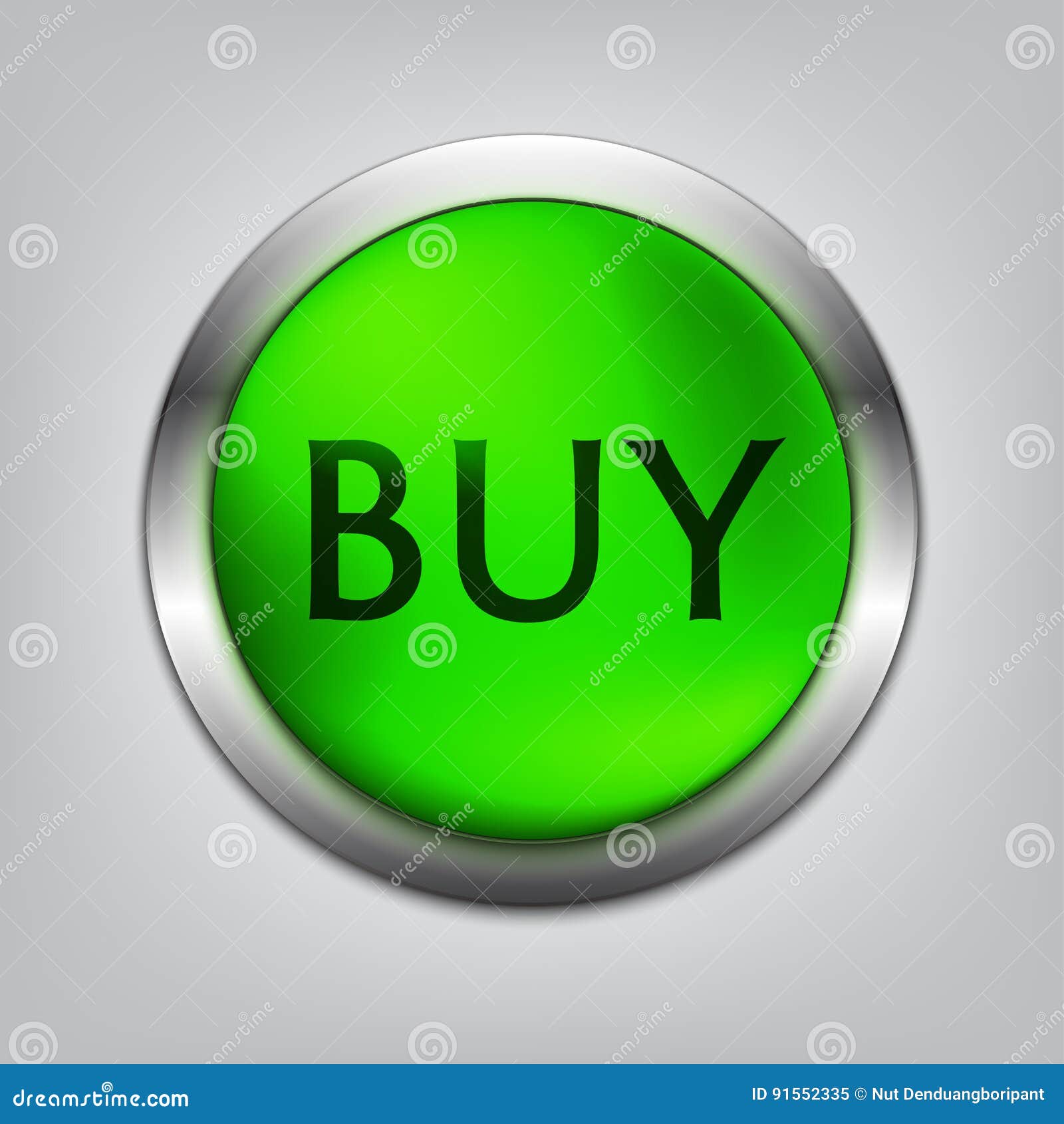 Buy Green Button Realistic stock vector. Illustration of symbol - 91552335