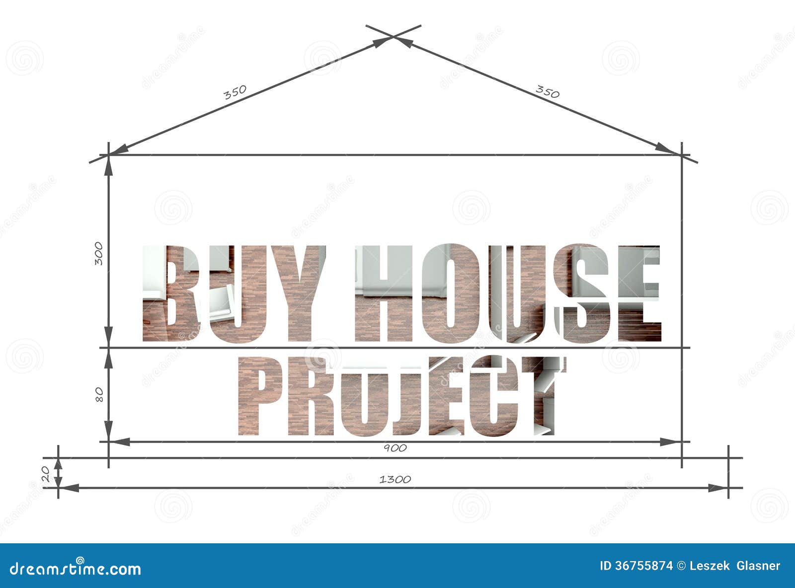 Buy House Project Slogan in Blueprint Stock Illustration - Illustration ...