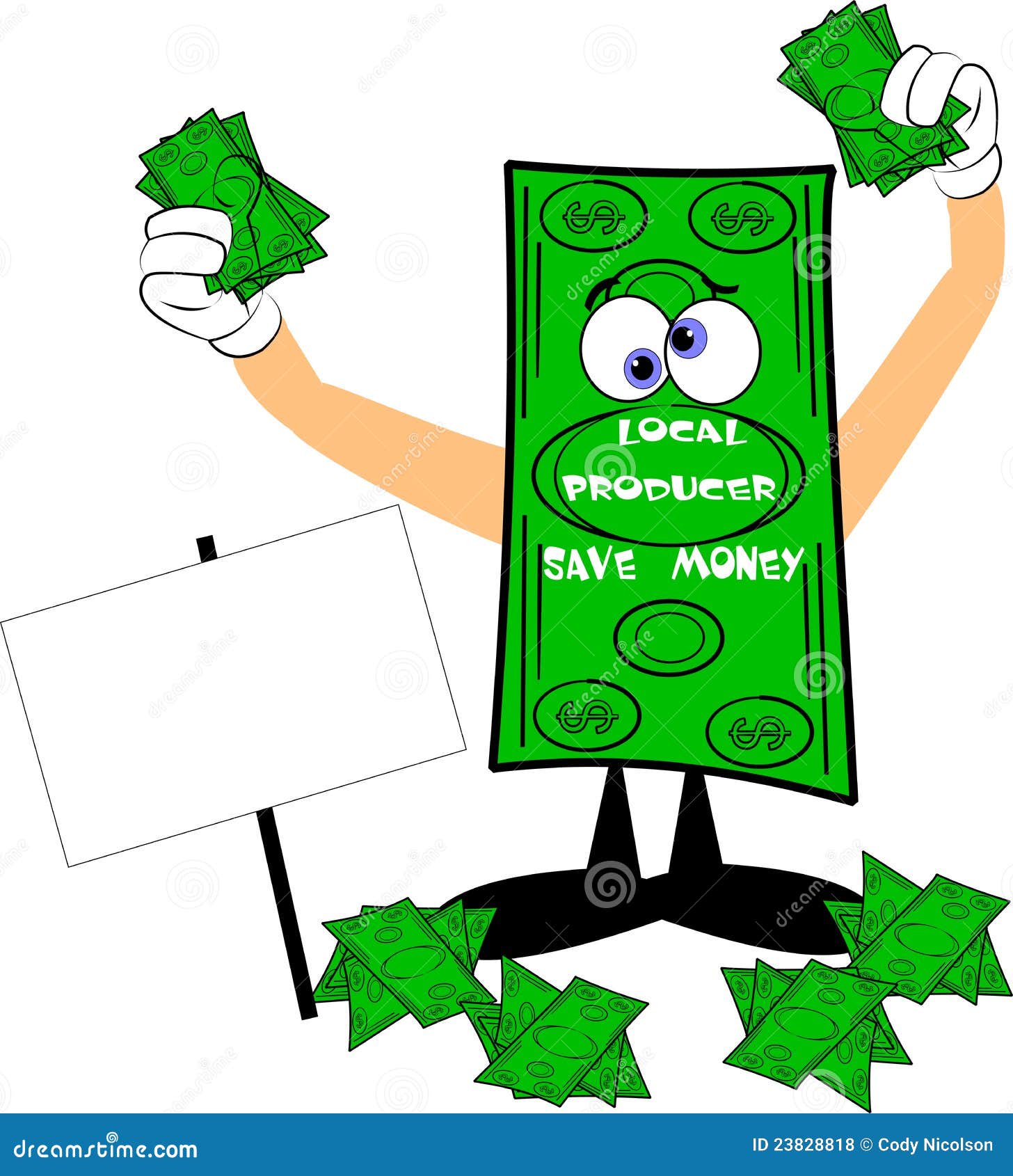 Buy local stock illustration. Illustration of cheaper - 23828818