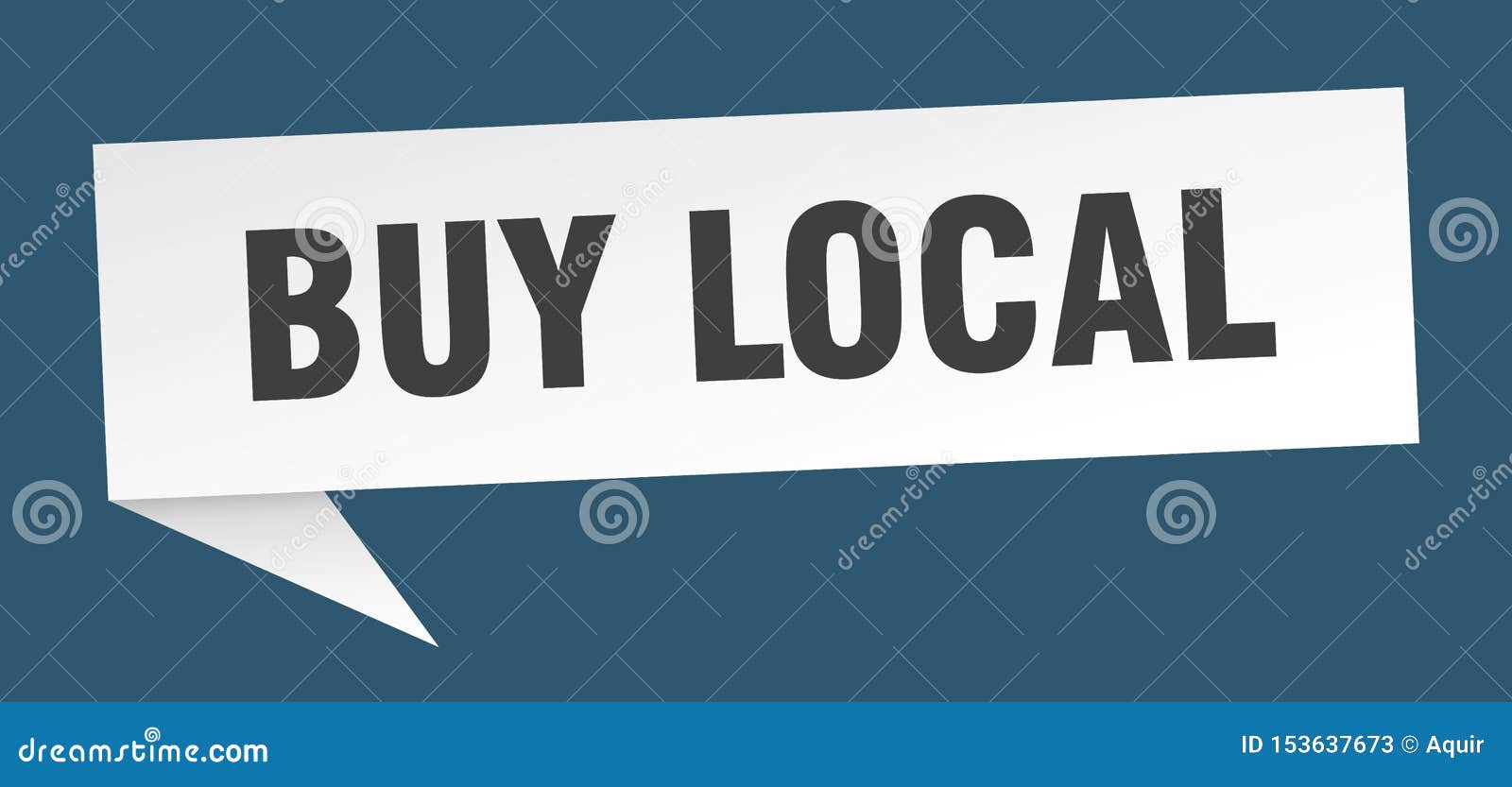 Buy local speech bubble. stock vector. Illustration of design - 153637673