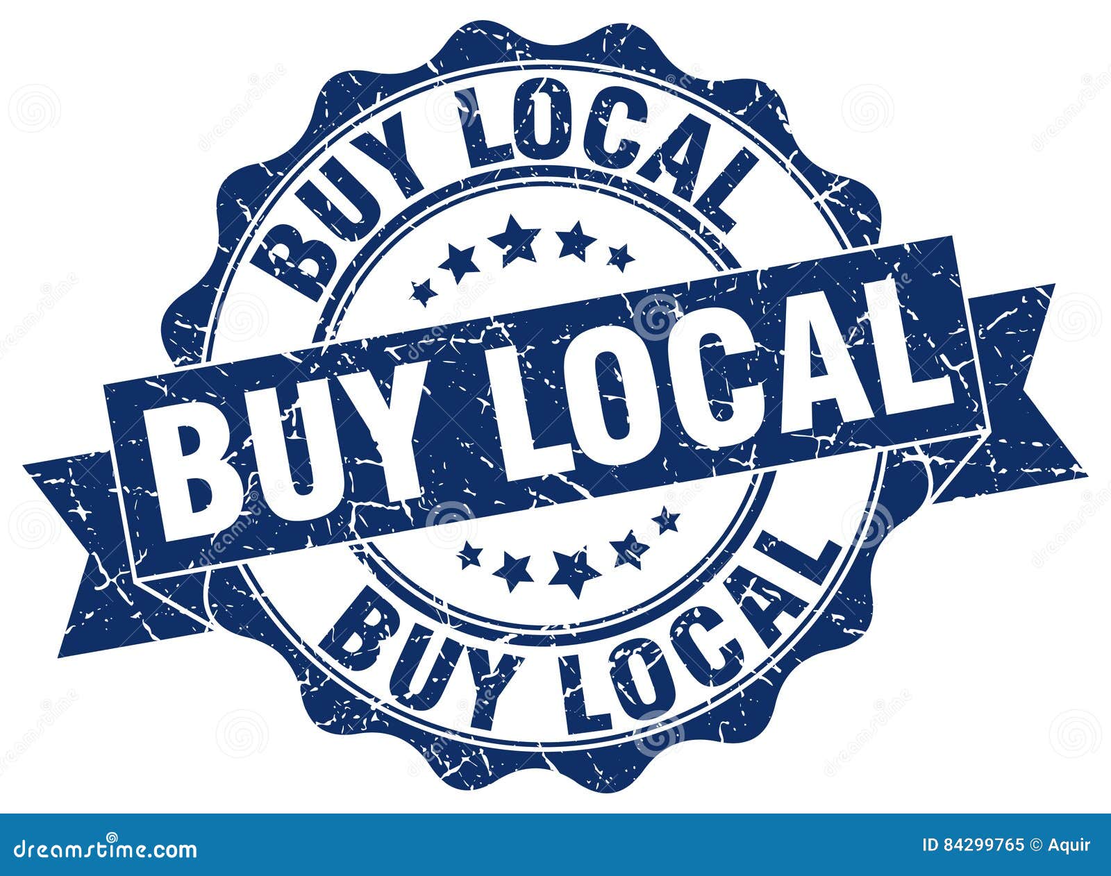 Buy local stamp stock vector. Illustration of grungy - 84299765