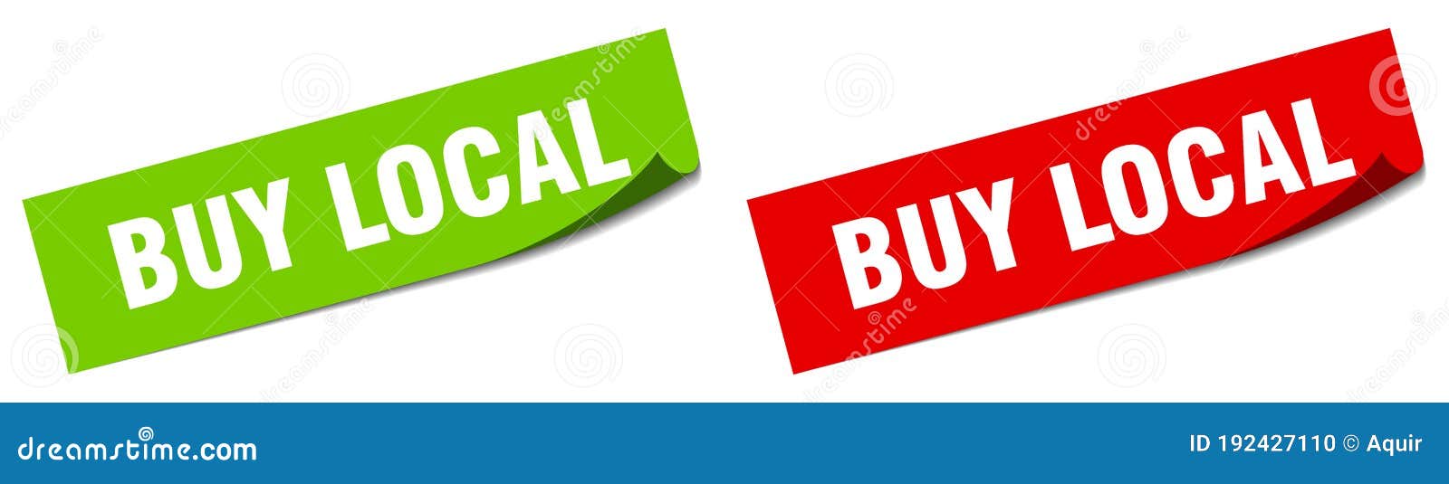 Buy Local Sticker. Buy Local Sign Set Stock Vector - Illustration of ...