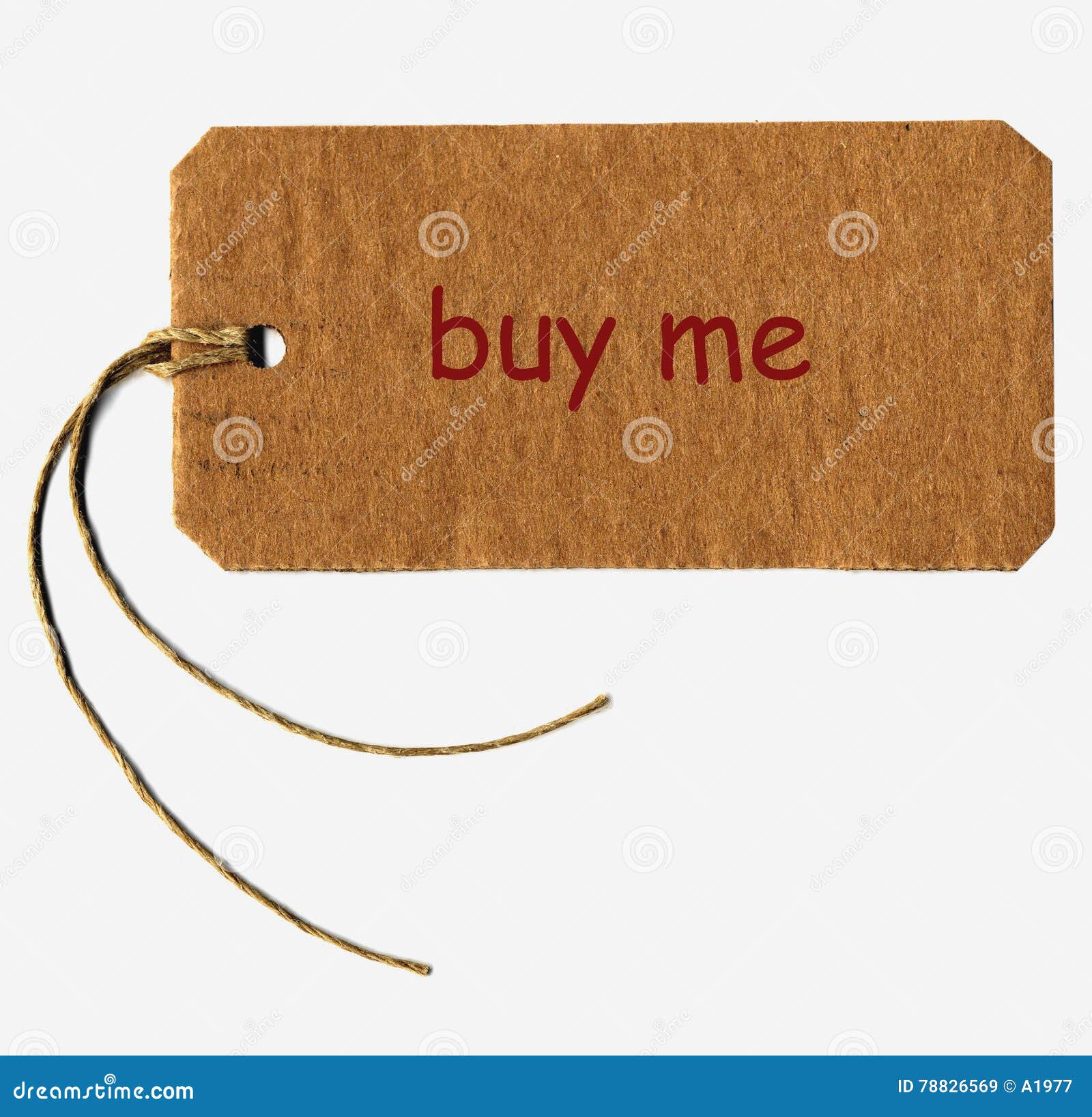 Buy me tag label stock image. Image of rope, merchandize - 78826569