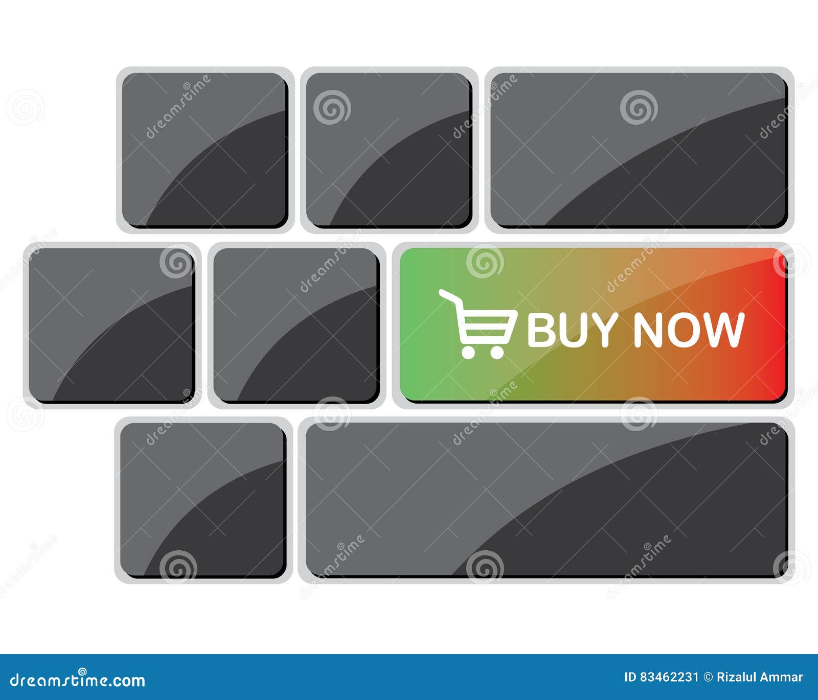 Buy now button stock vector. Illustration of icon, digital - 83462231