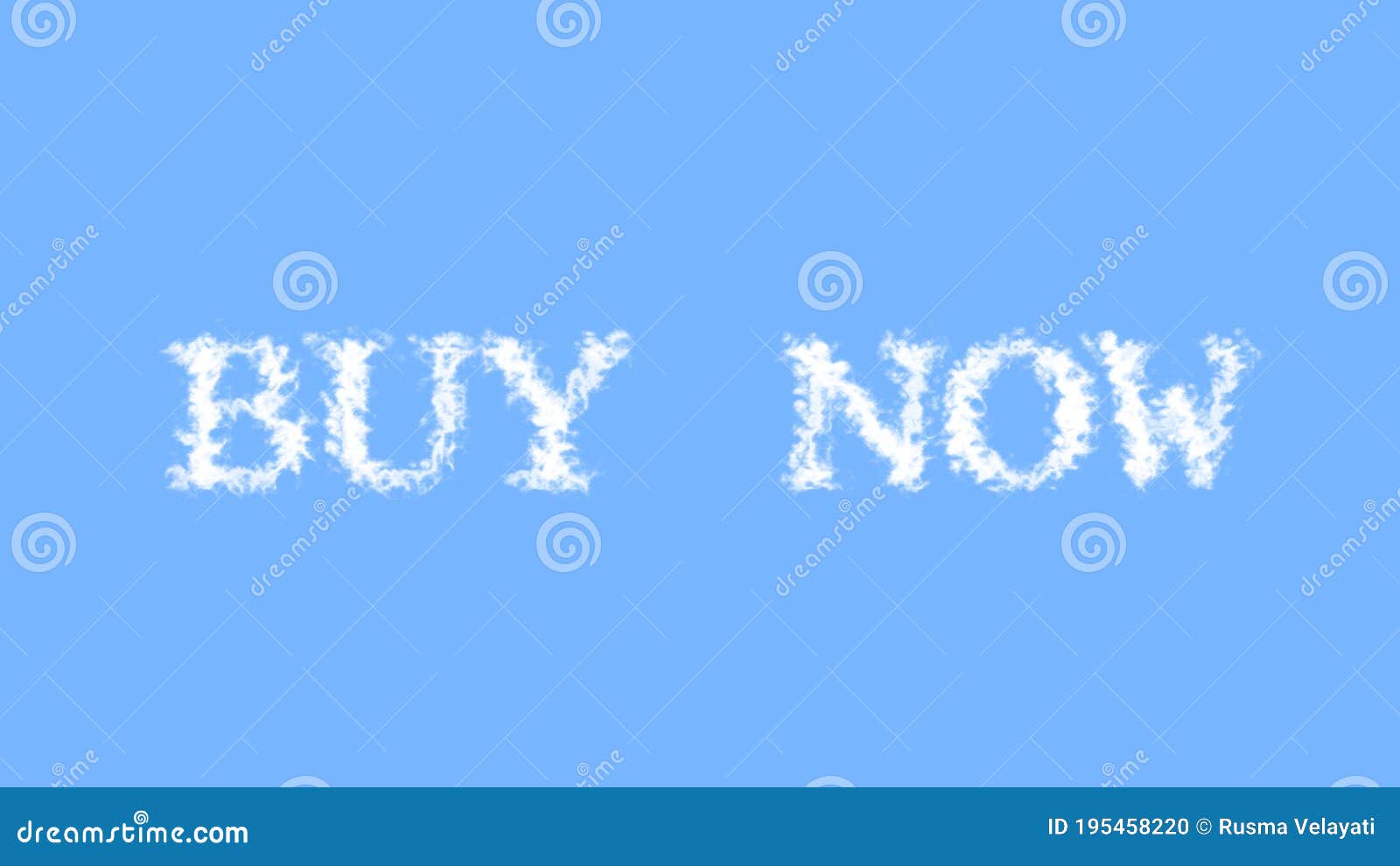 Buy Now Cloud Text Effect Sky Isolated Background Stock Illustration ...