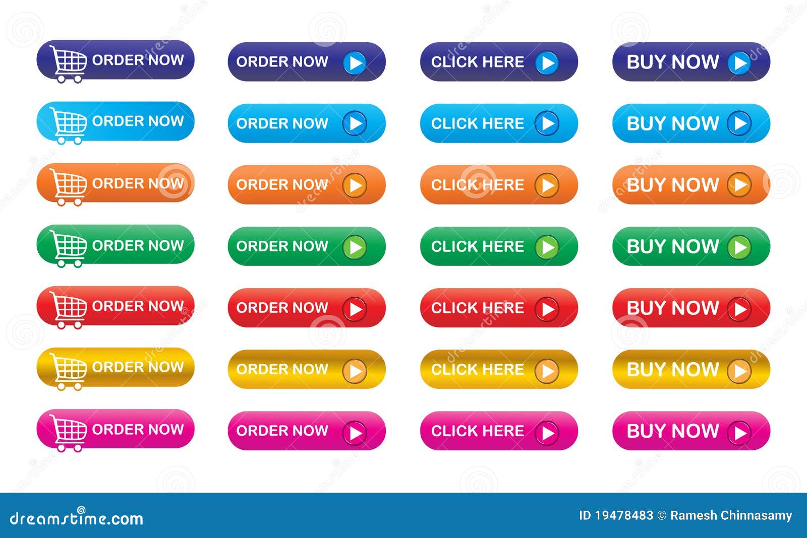 Buy now icons stock vector. Illustration of graphic, connect - 19478483