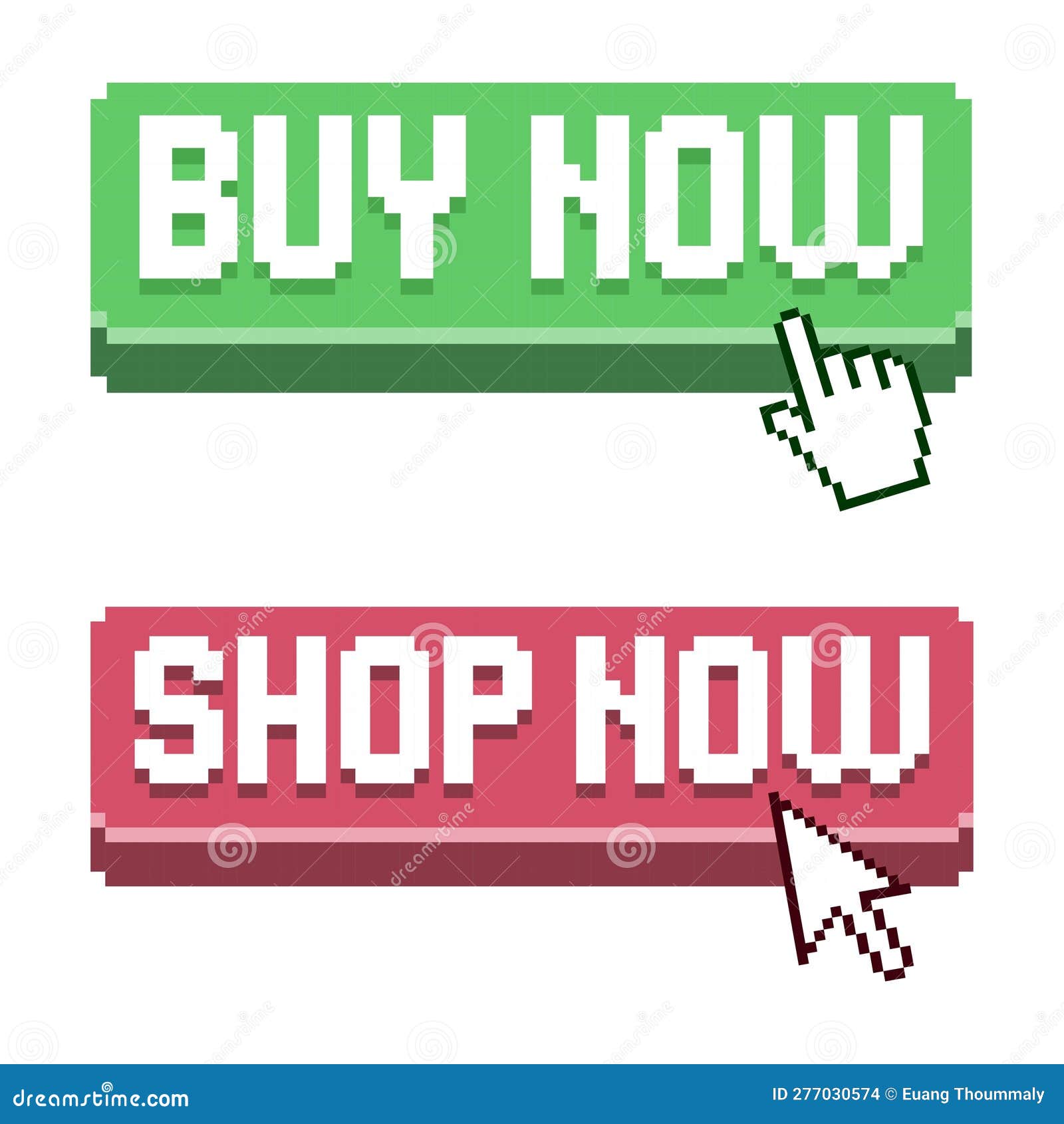 Buy Now, Shop Now Button Pixel Art with Pixel Mouse Cursors Pointer ... Buy Now, Shop Now Button Pixel Art with Pixel Mouse Cursors Pointer ...