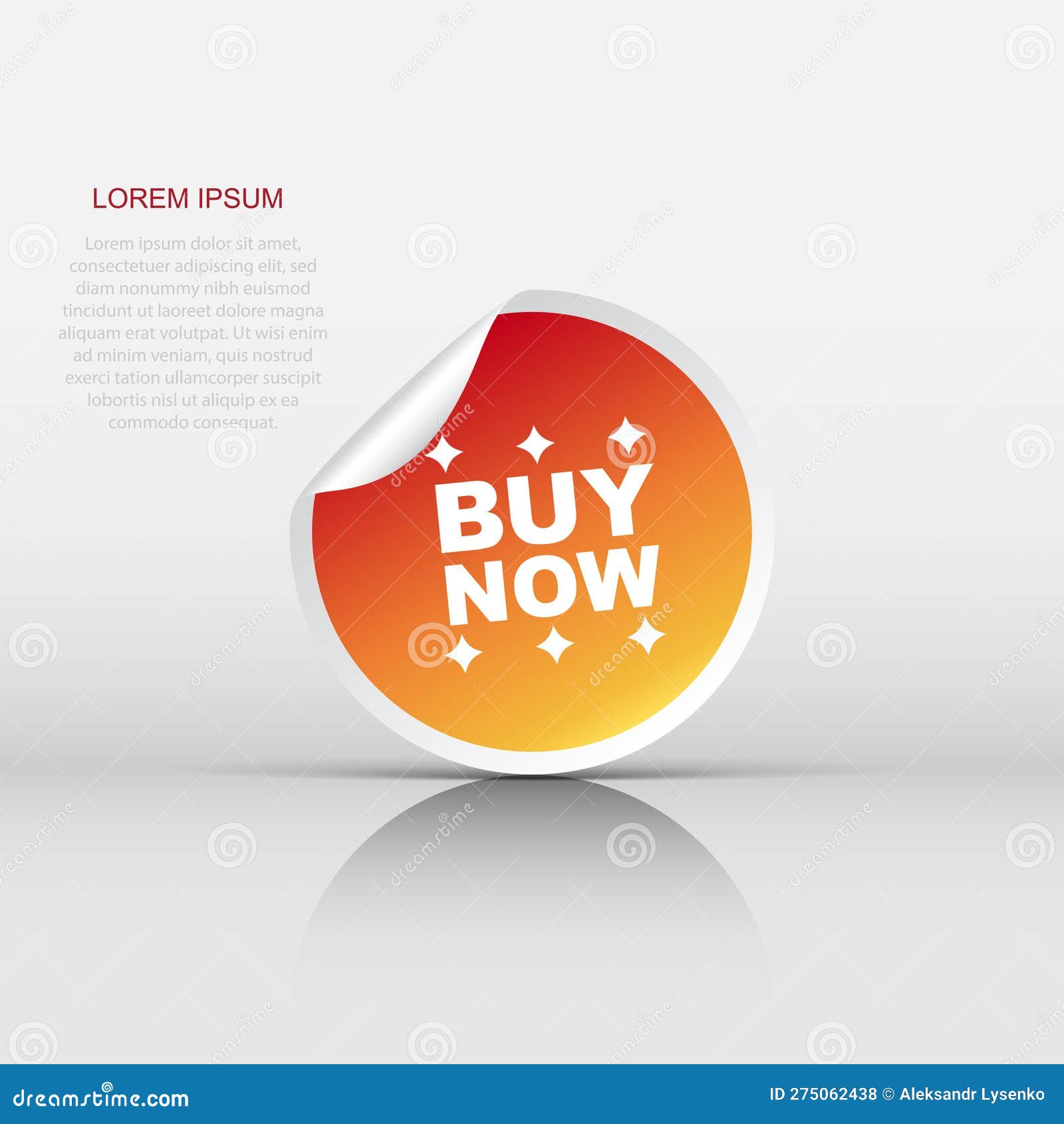 Buy Now Stickers. Vector Illustration on White Background Stock Vector ...