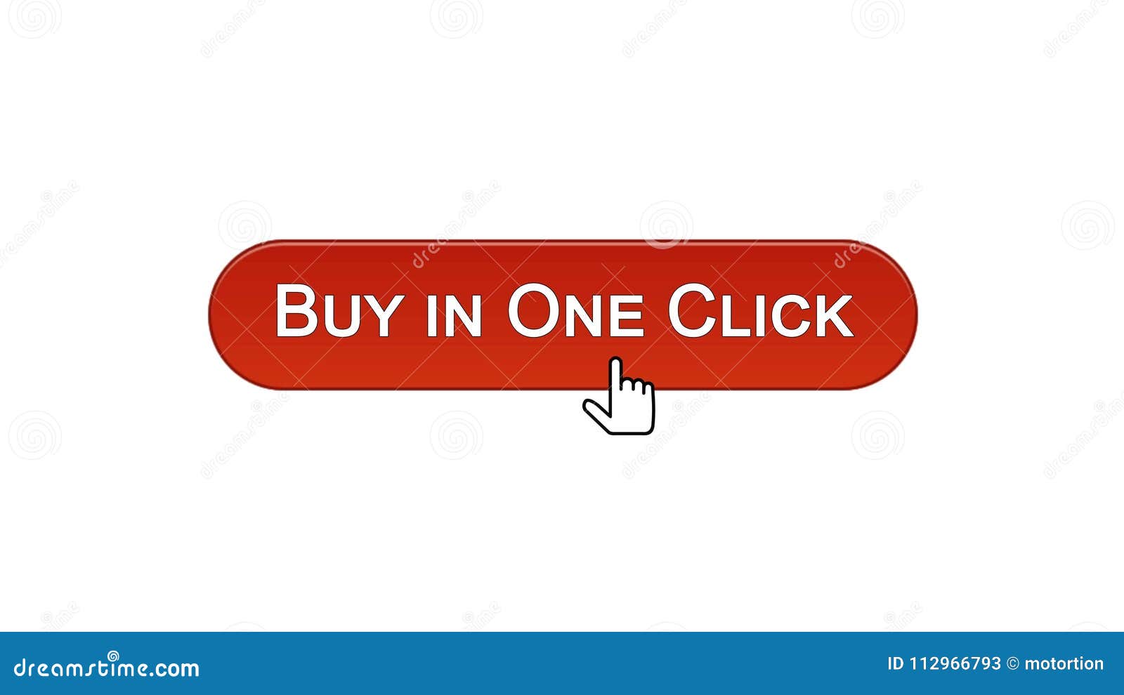 Buy in One Click Web Interface Button Clicked with Mouse, Wine Red ...