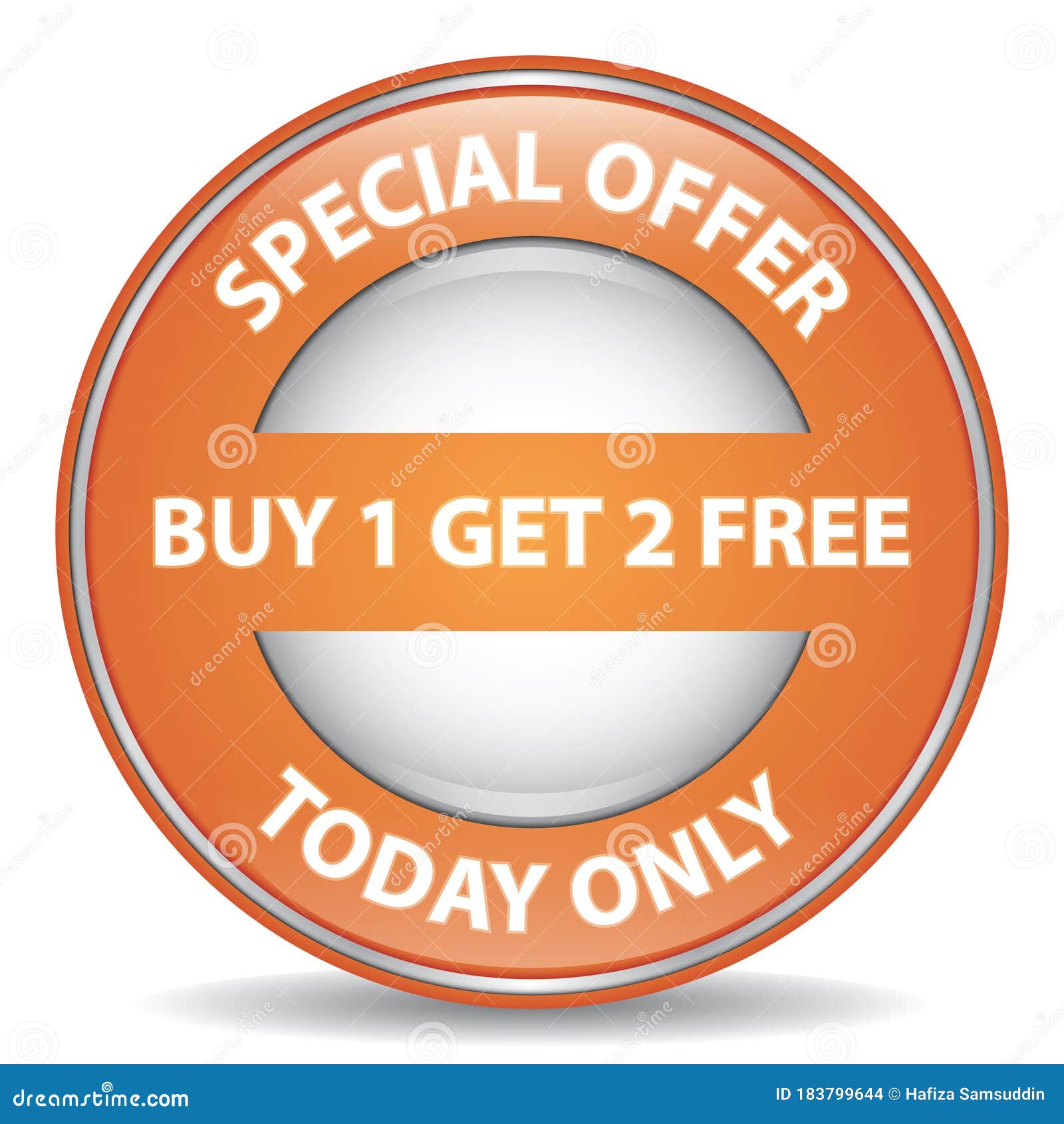 Buy One Get One Free Label. Vector Illustration Decorative Background ...