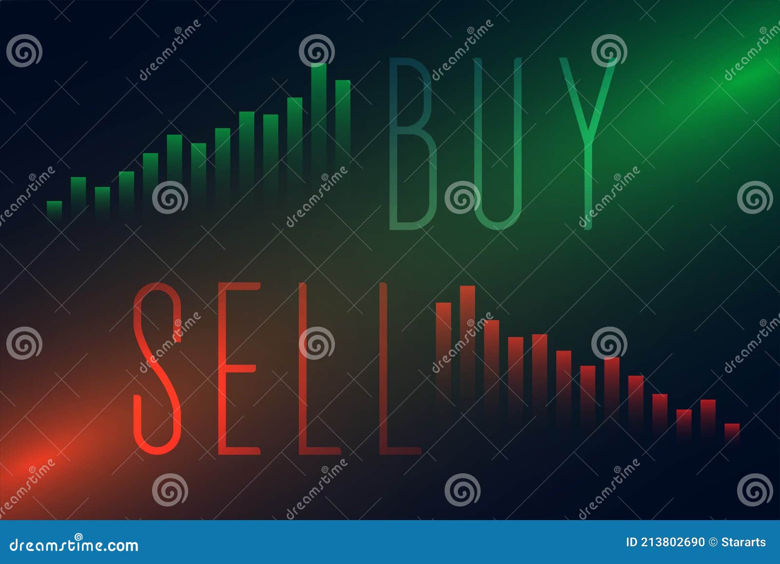 Buy or Sell Display Chart for Stock Market Stock Vector - Illustration ...