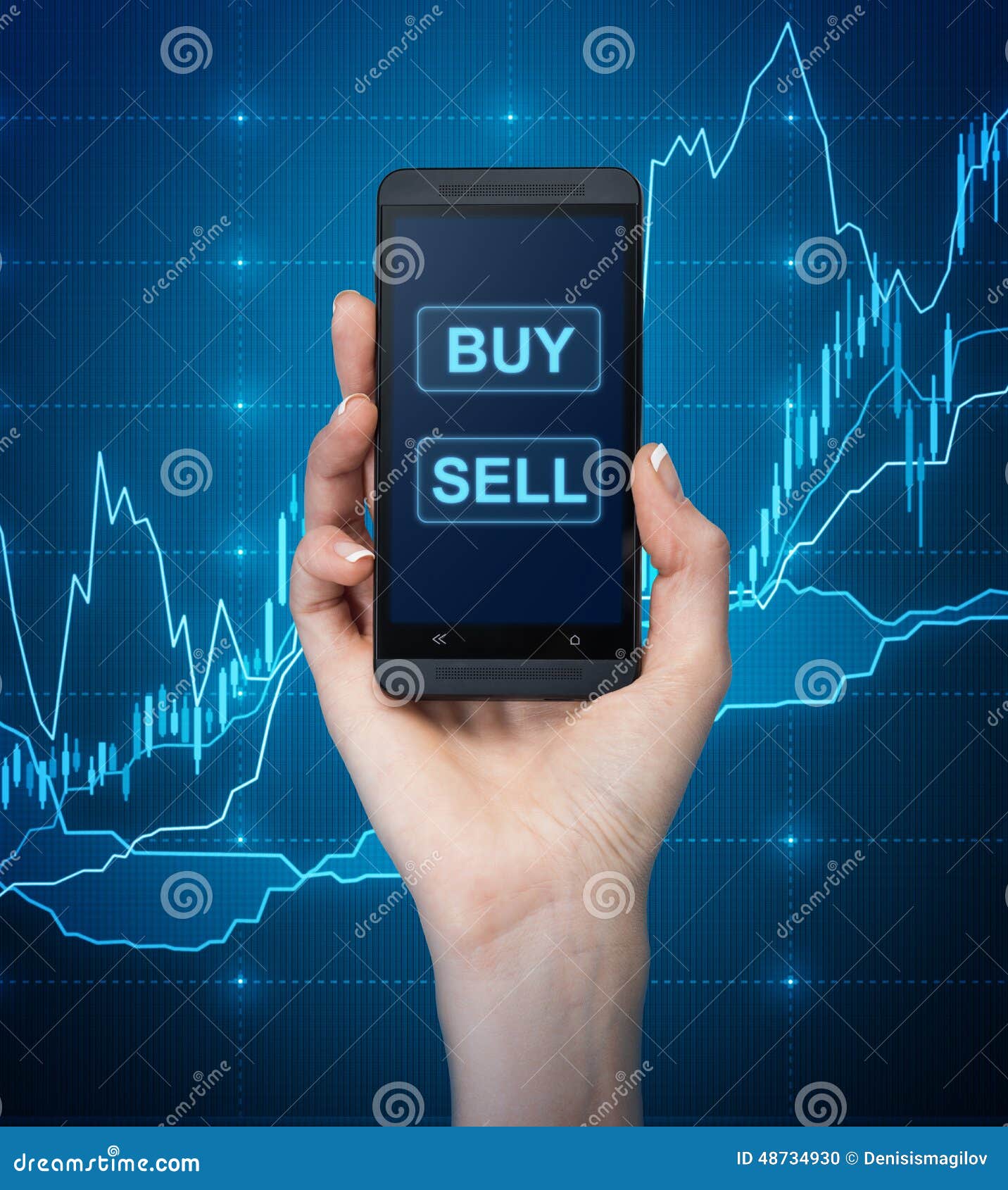 Buy and sell icon stock photo. Image of device, finance - 48734930