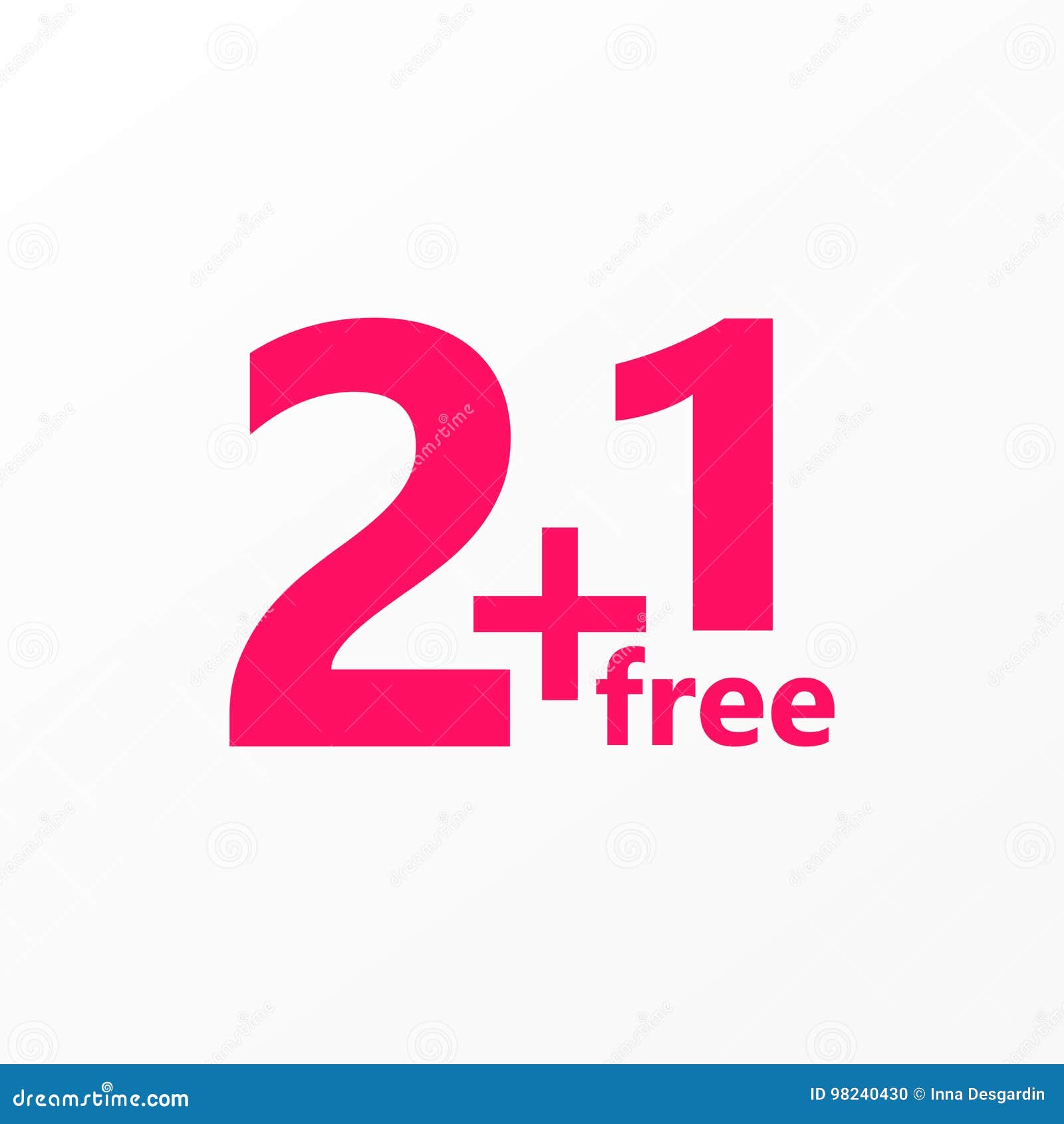 Buy Two Get One Free Sale Design. Stock Vector - Illustration of ...