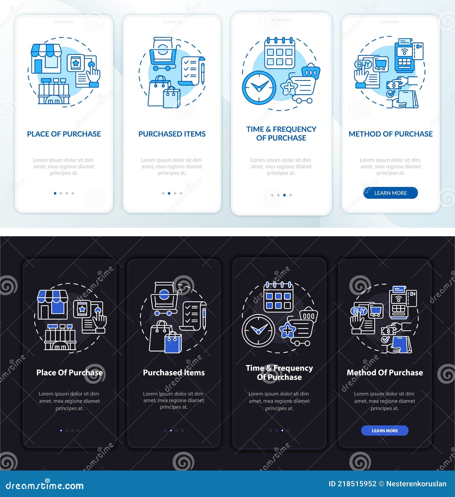 Buyer Behavior Patterns Vector Infographic Template | CartoonDealer.com ...