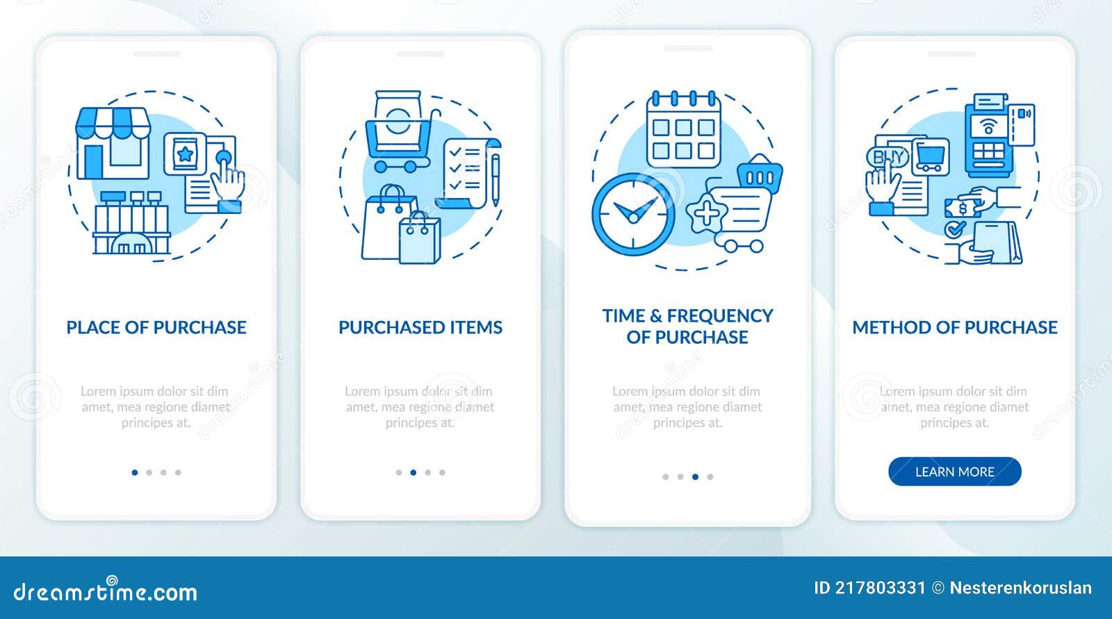 Buyer Behavior Patterns Vector Infographic Template | CartoonDealer.com ...