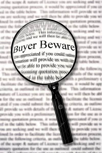 Buyer Beware stock photo. Image of document, beware, terms - 4734806
