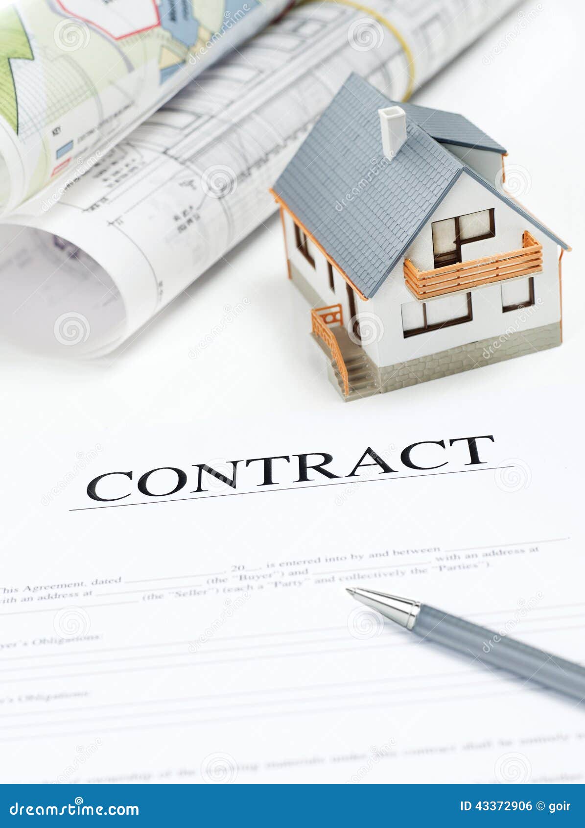 House contract stock photo. Image of home, investment - 43372906