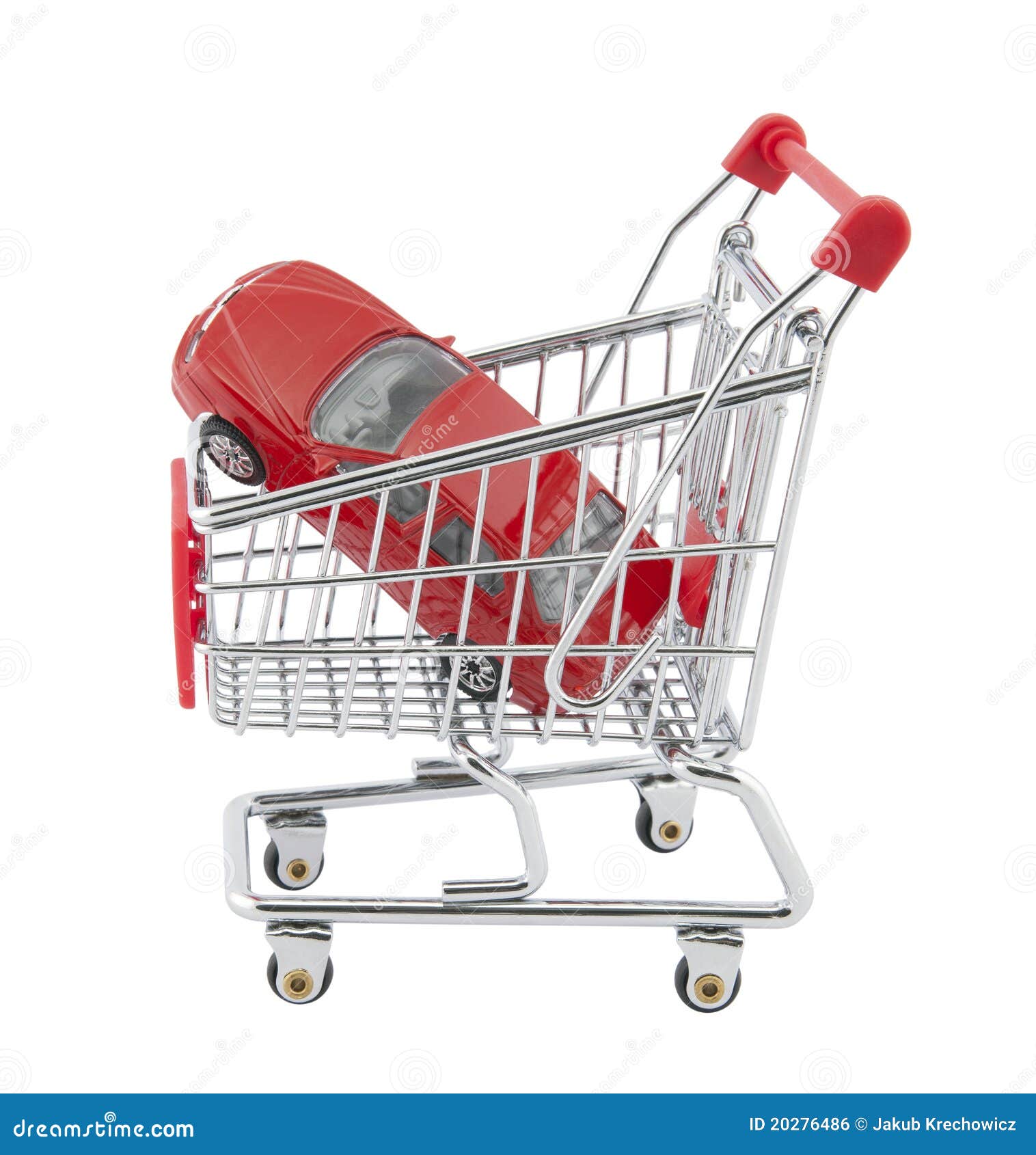 Buying a New Car. Clipping Path Included. Stock Photo - Image of cart ...