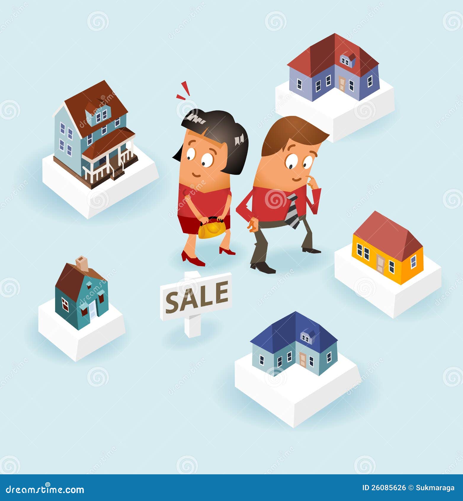 Buying Property stock illustration. Illustration of purchasing - 26085626