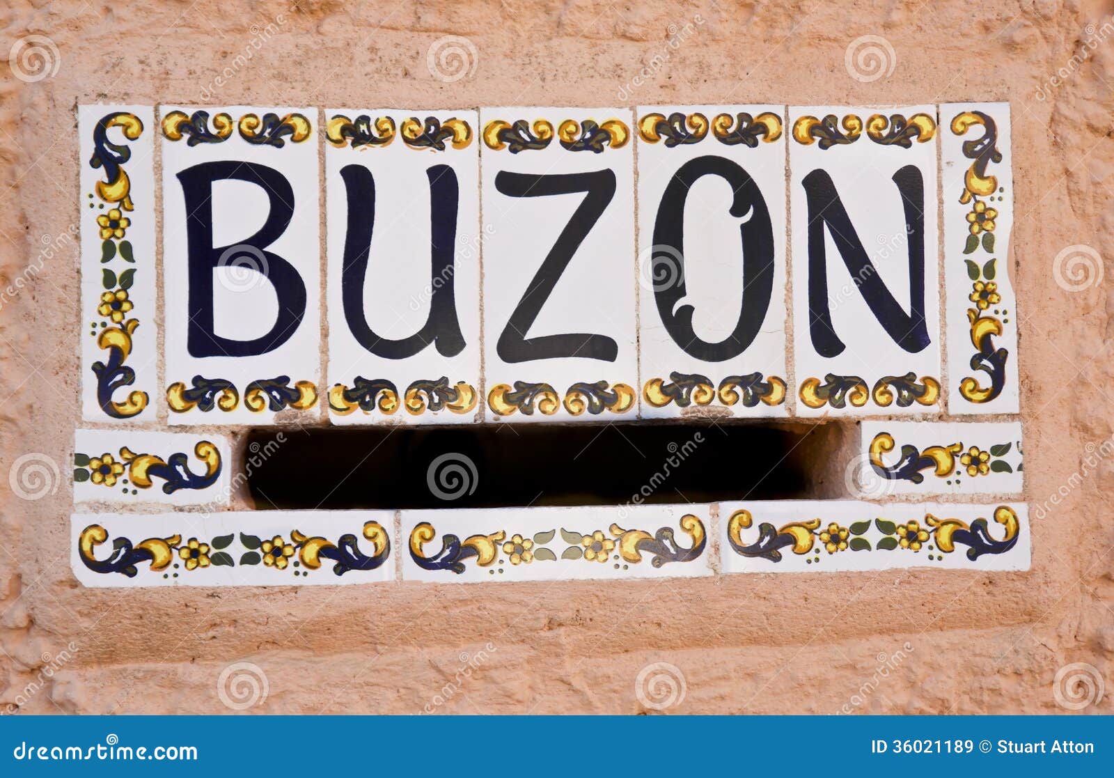Buzon, Mailbox stock image. Image of cards, post, ceramic - 36021189