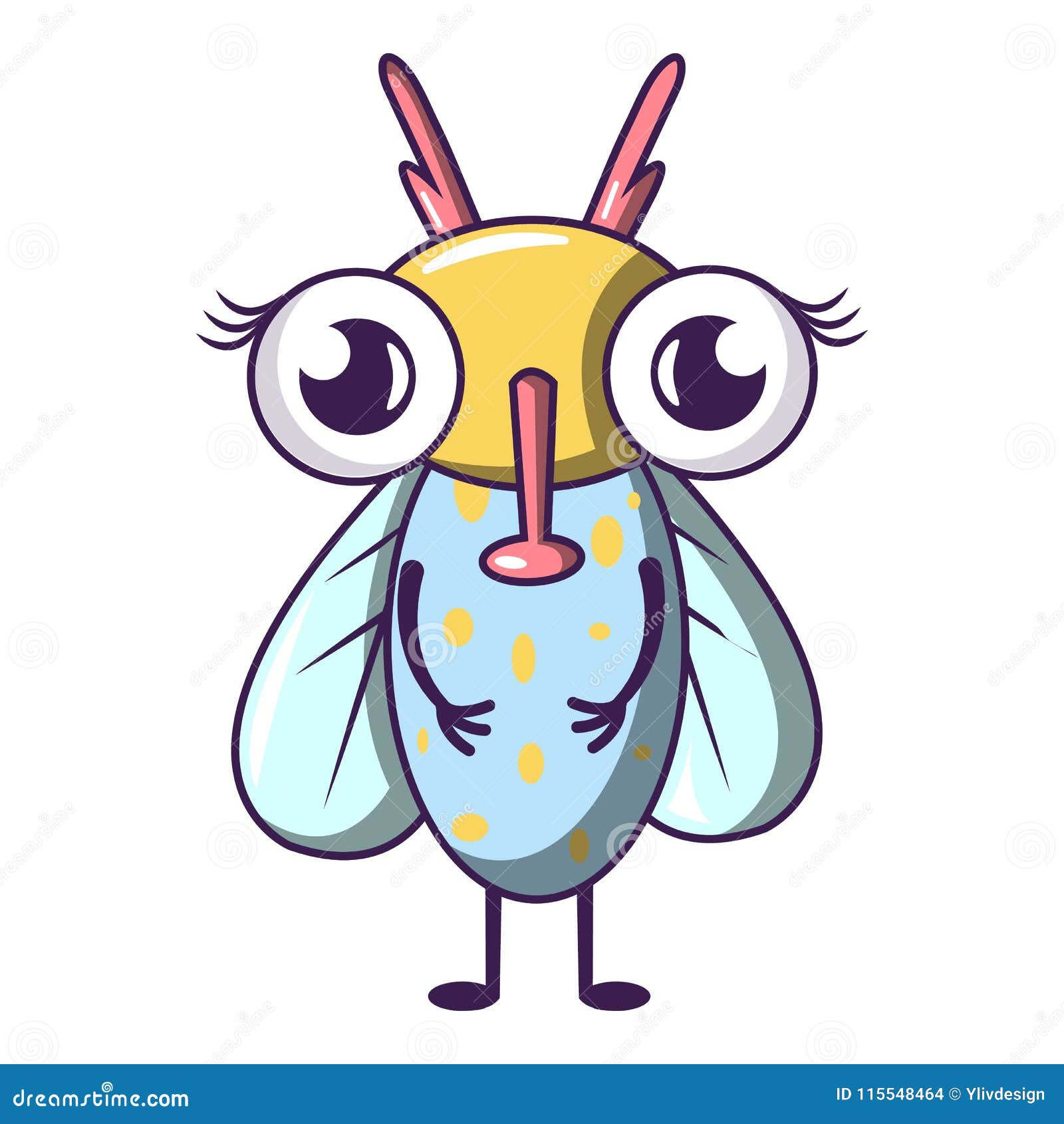 Buzz Fly Icon, Cartoon Style Vector Illustration | CartoonDealer.com ...