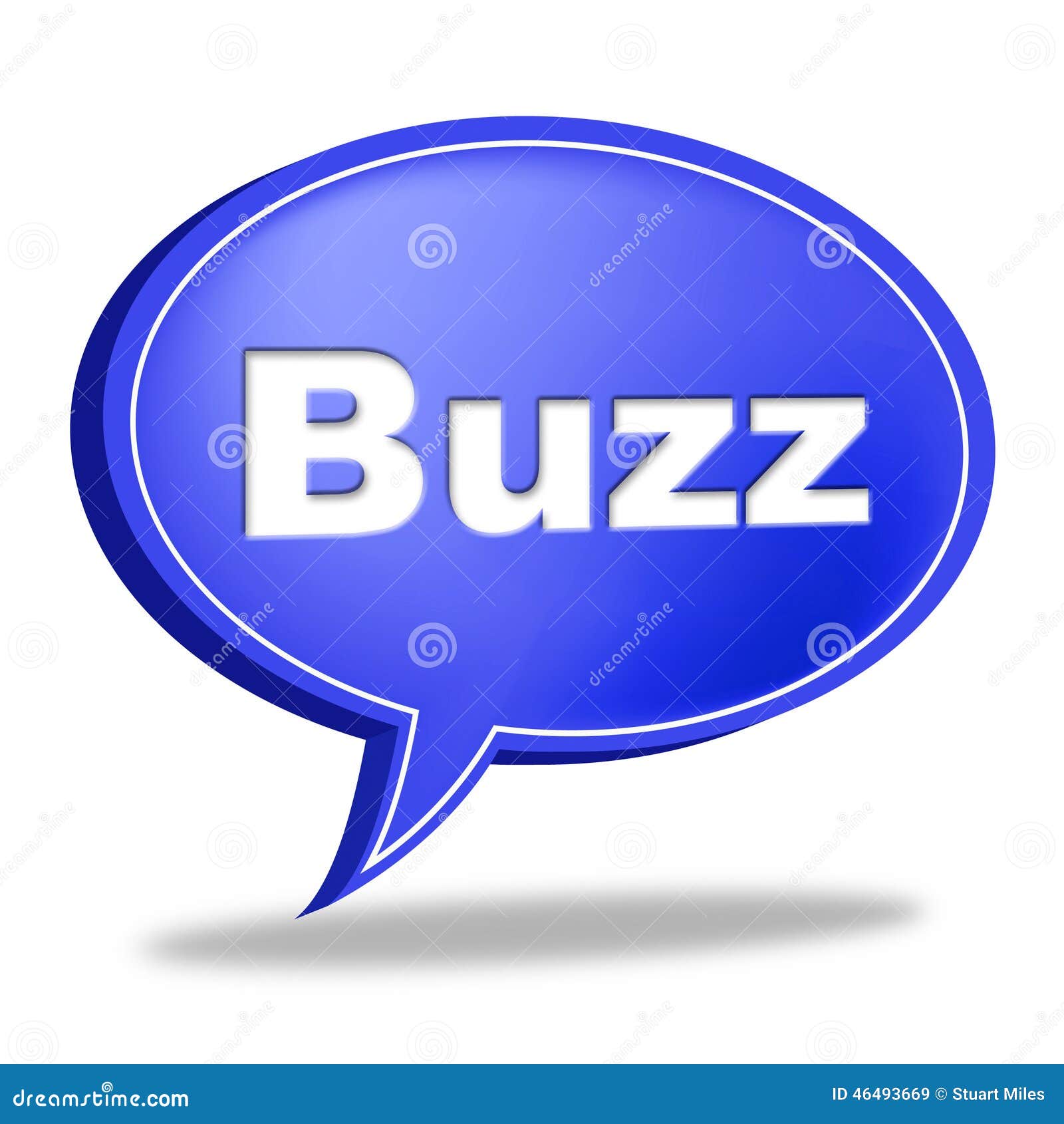 Buzz Message Represents Public Relations and Attention Stock ...