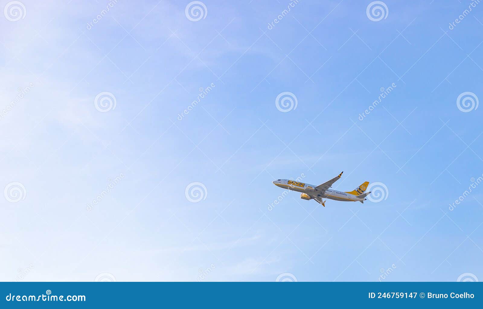 Buzz Plane Lifting Off editorial photography. Image of buzz - 246759147