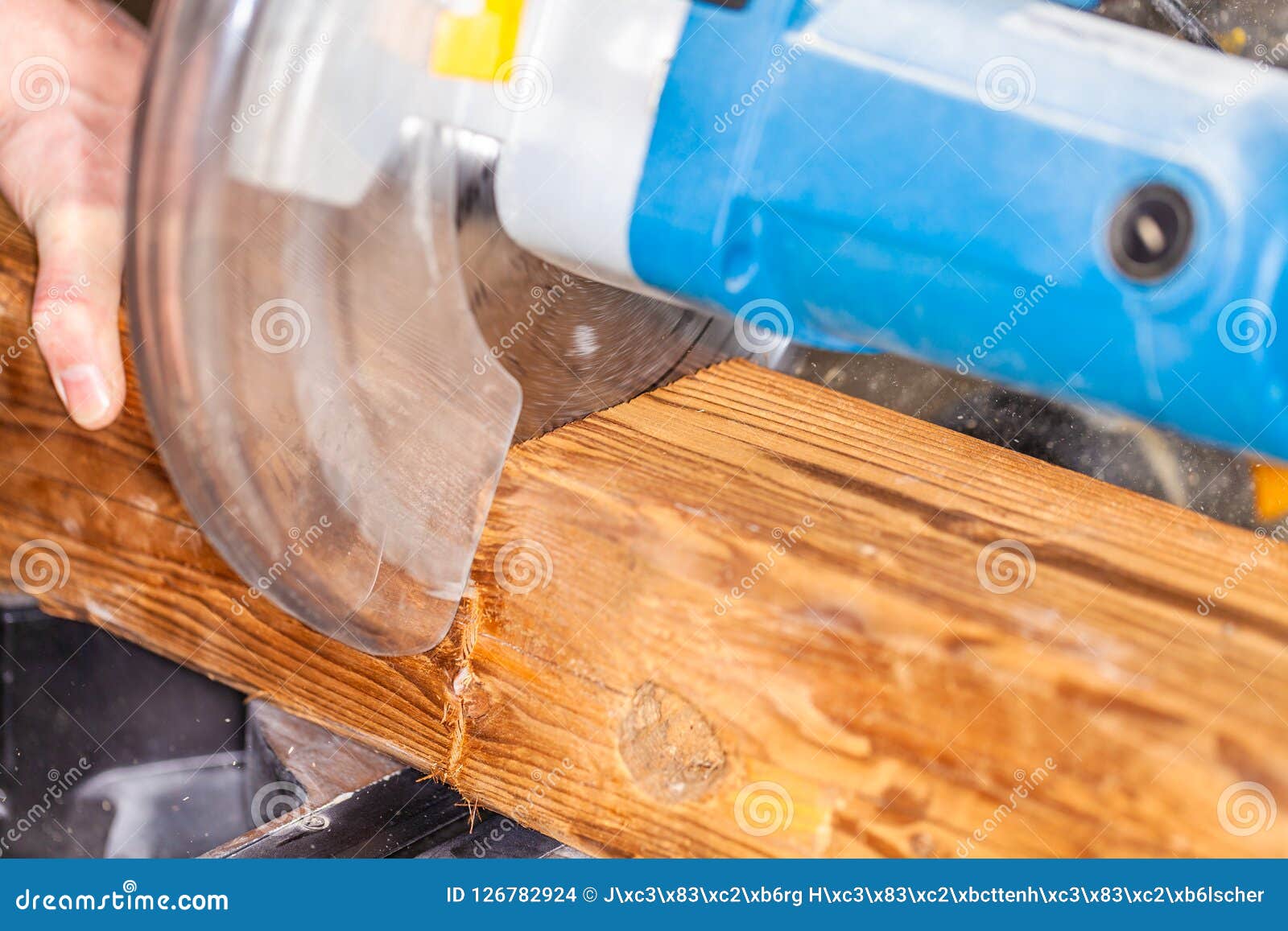 Buzz saw cuts a wood stock photo. Image of circular - 126782924