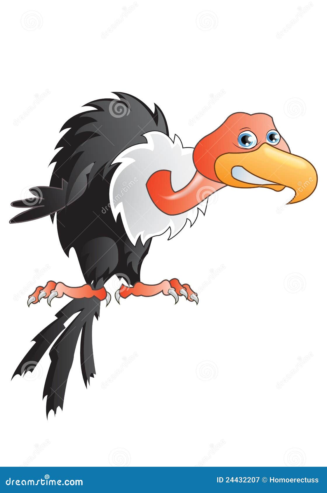 Buzzard Cartoon stock vector. Illustration of buzzard - 24432207