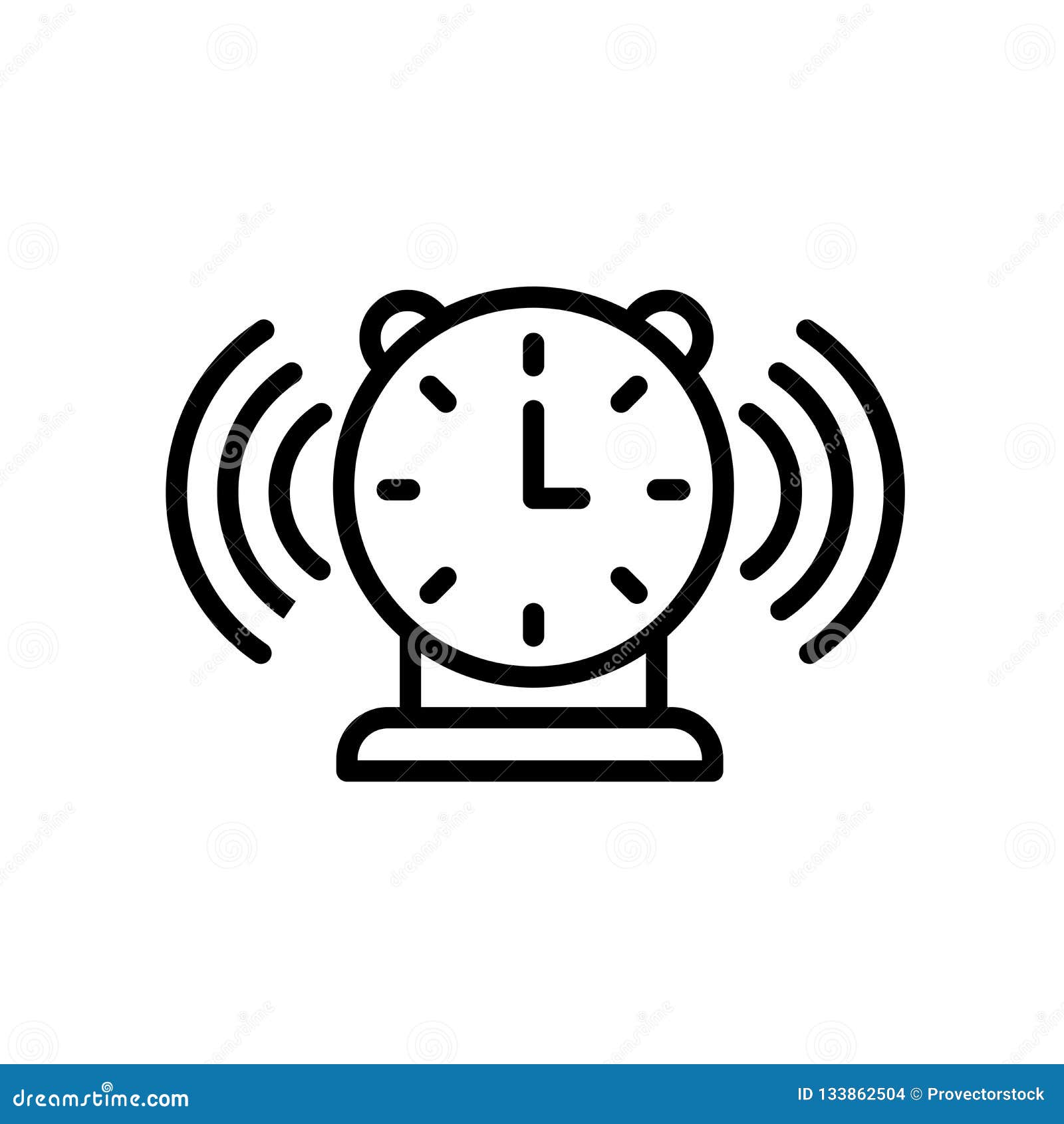 Buzzer Icon Of 3 Types Color, Black And White, Outline. Isolated Vector ...