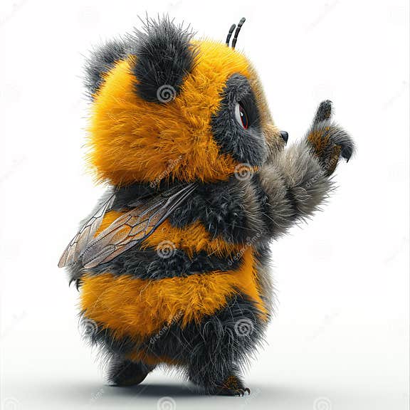 Buzzing Direction: Bumblebee Mascot Stock Image - Image of entertaining ...