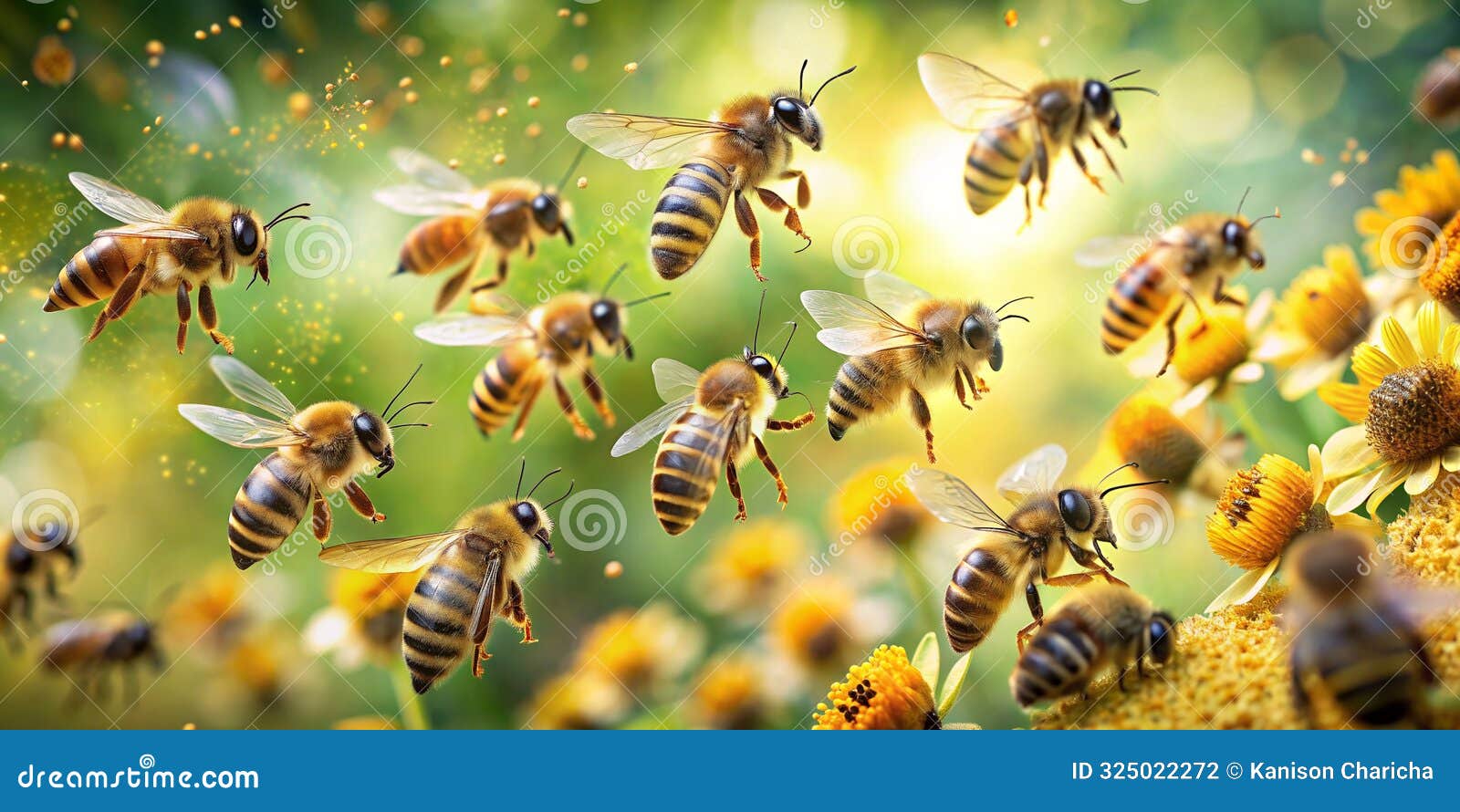 Buzzing Emissaries Capturing the Essence of Bees and Pollinators AI ...