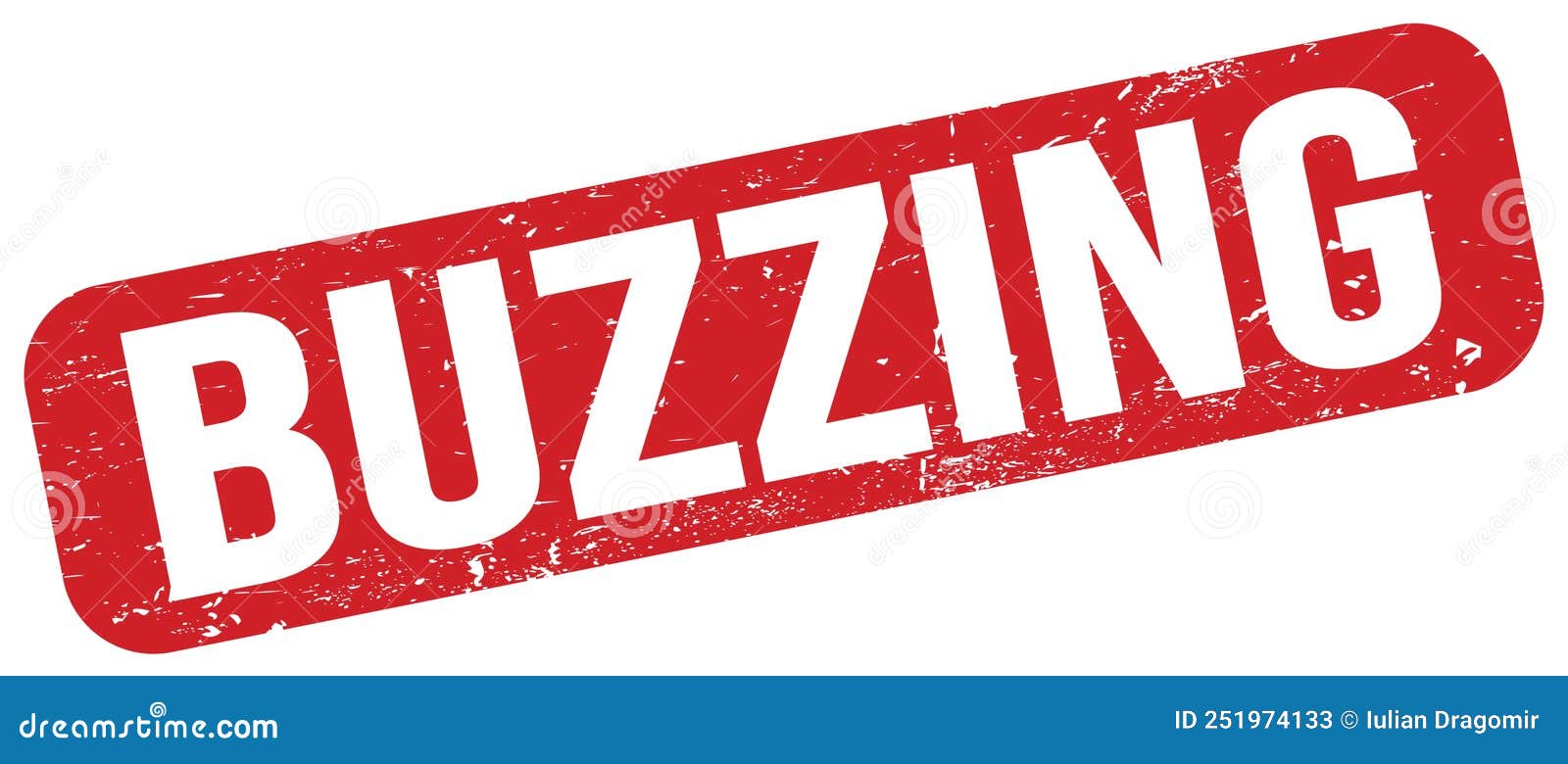 BUZZING Text Written On Orange Stamp Sign Stock Photo | CartoonDealer ...