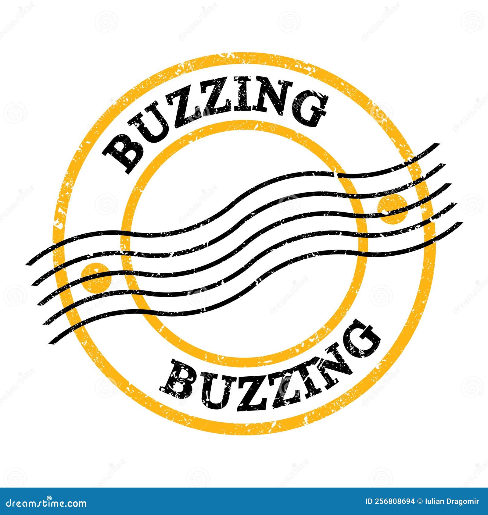 BUZZING Text On Yellow-black Lines Stamp Sign Royalty-Free Stock Image ...