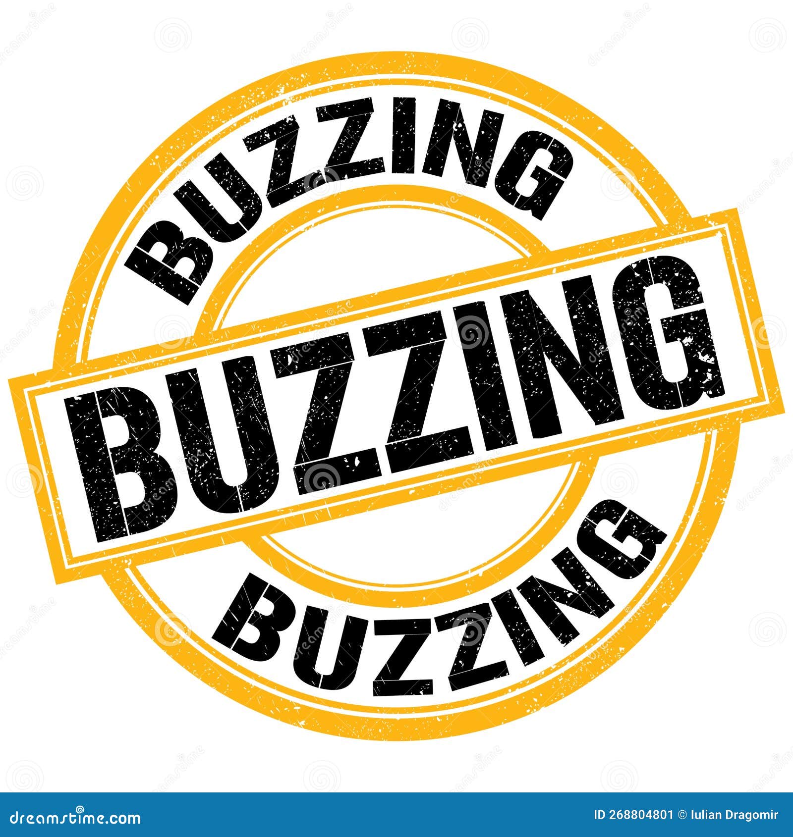 BUZZING Text On Yellow-black Lines Stamp Sign Royalty-Free Stock Image ...