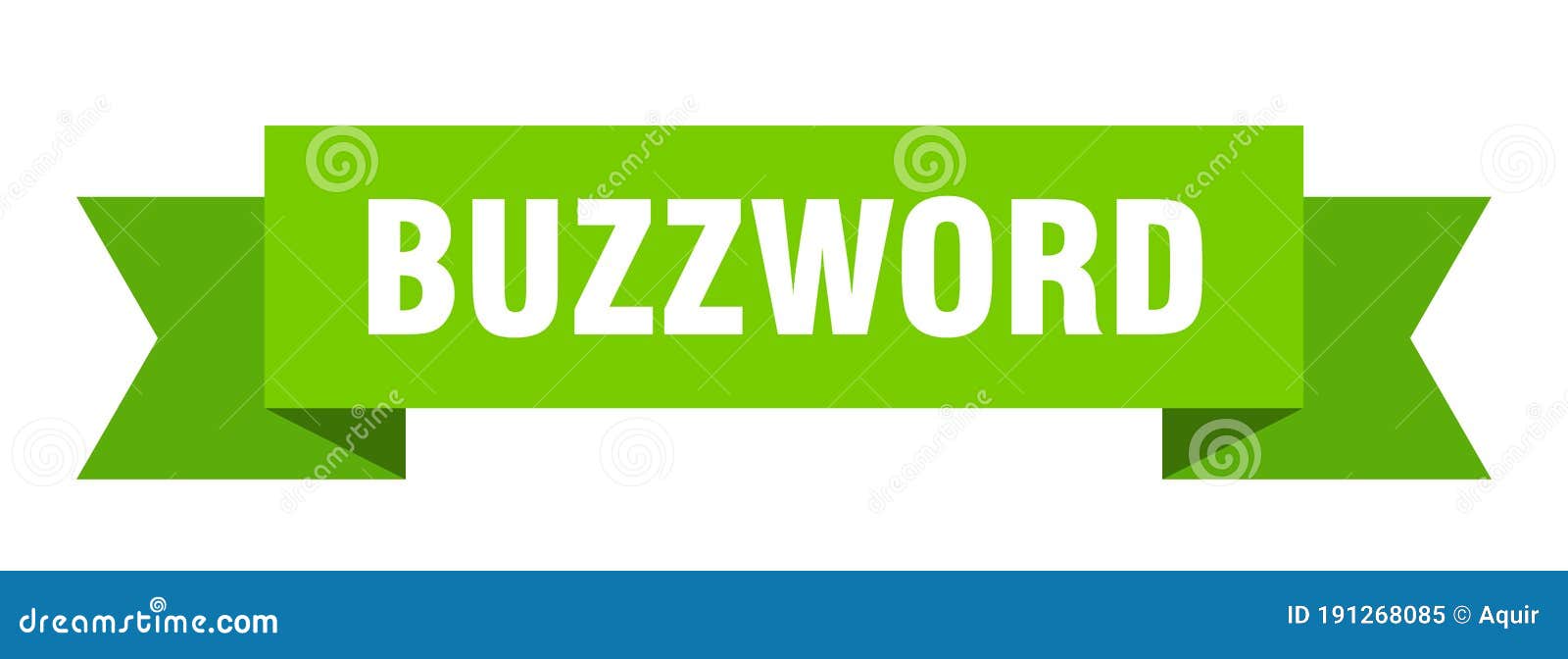 Buzzword ribbon. stock vector. Illustration of element - 191268085