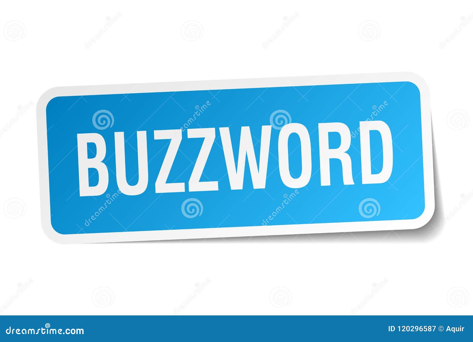 Buzzword sticker stock vector. Illustration of label - 120296587